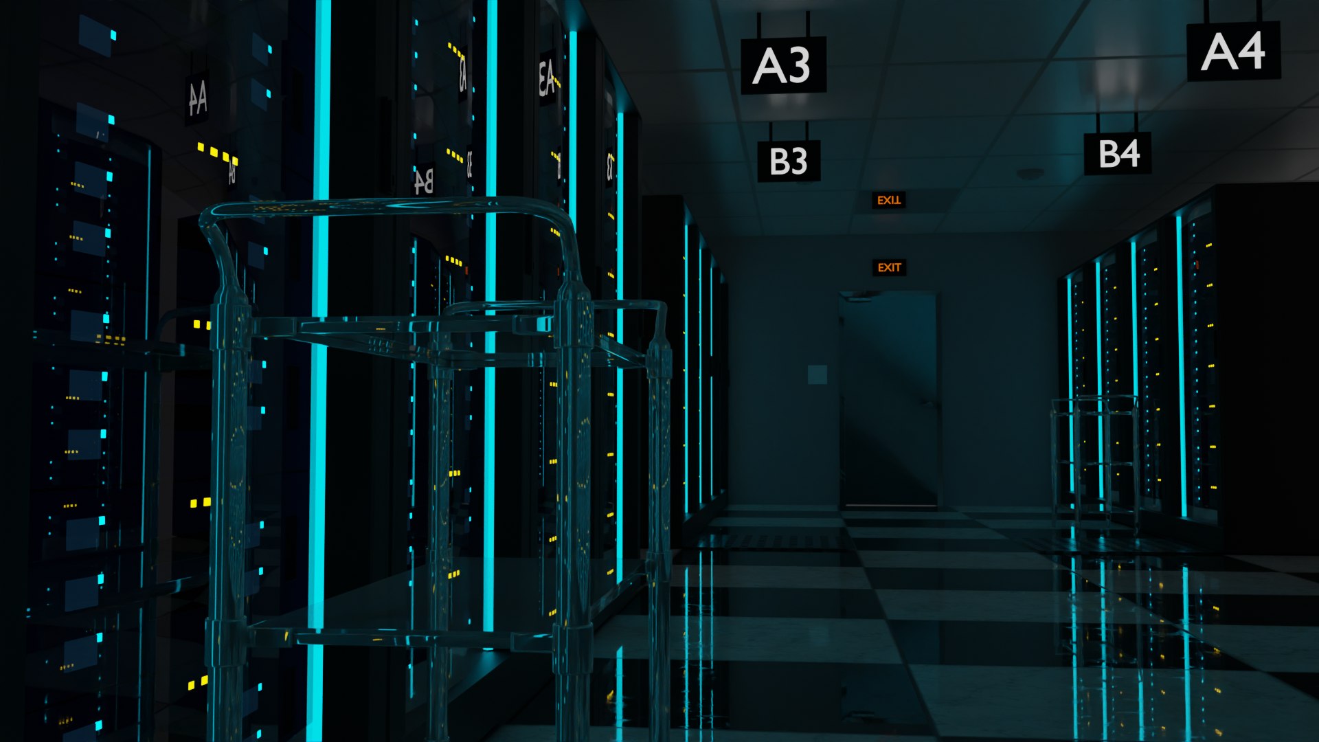 Server Room 3D Model - TurboSquid 2111589