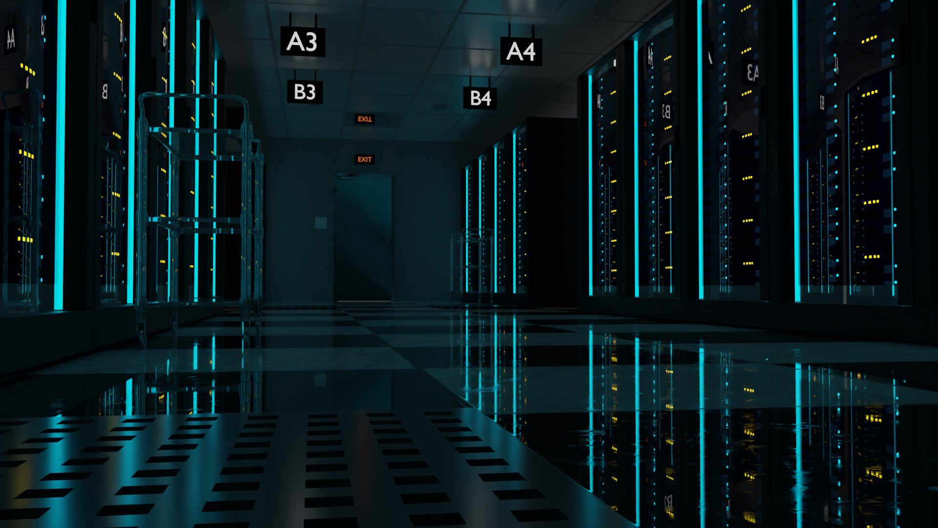 Server Room 3D Model - TurboSquid 2111589