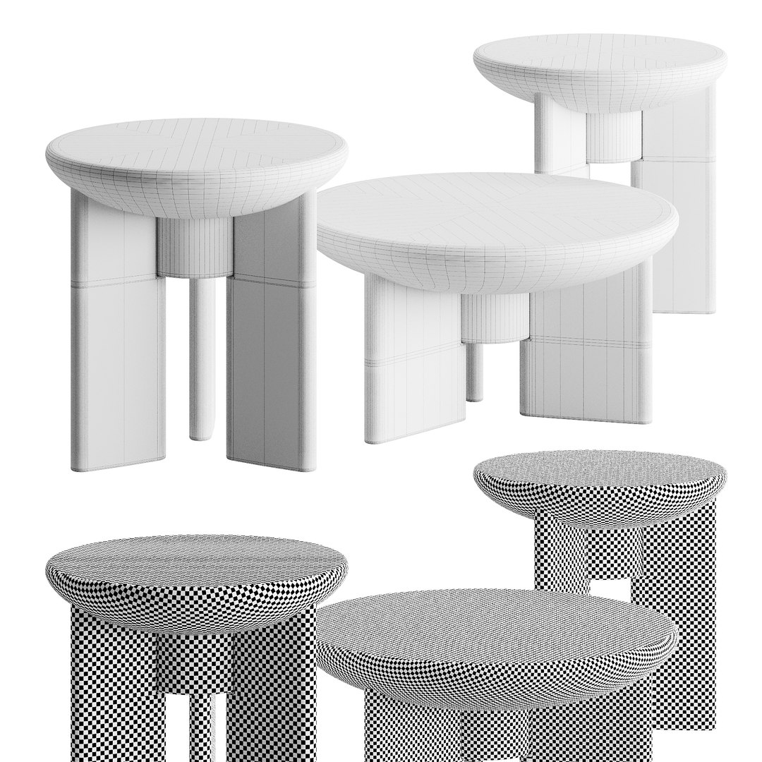 3D Paolo Castelli LENS Glass Coffee Tables Model - TurboSquid 2006678