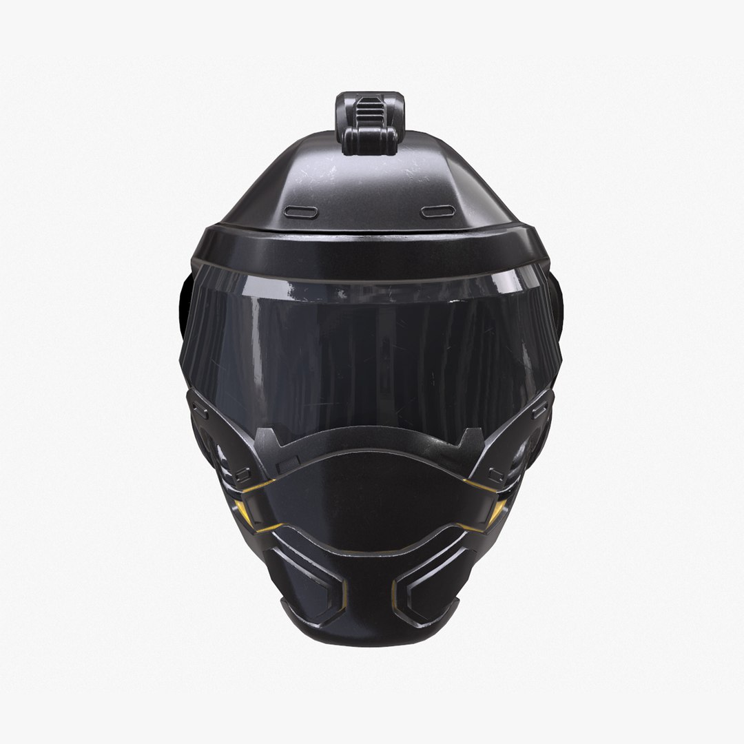 3D Model Cyborg Sci-fi Helmet - TurboSquid 1327537