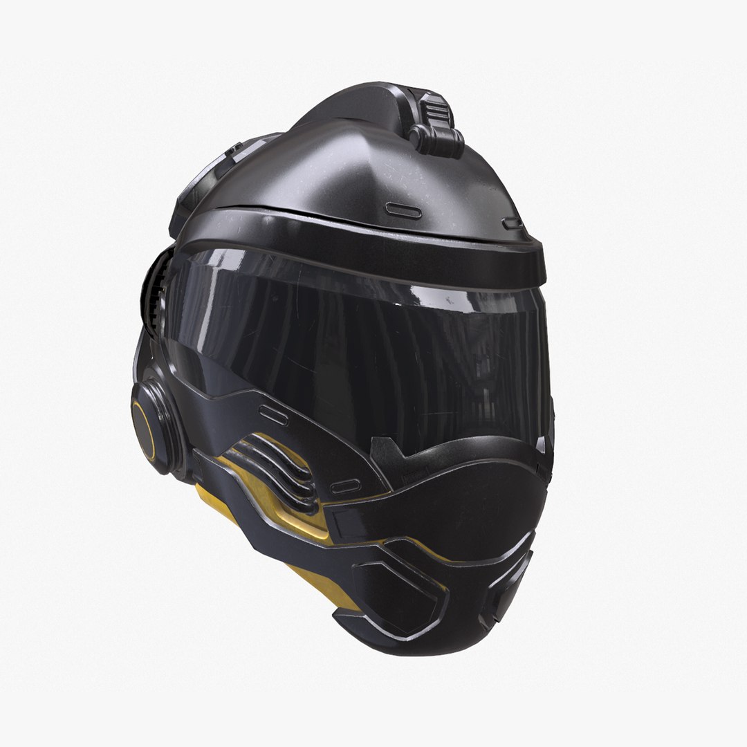 3D Model Cyborg Sci-fi Helmet - TurboSquid 1327537