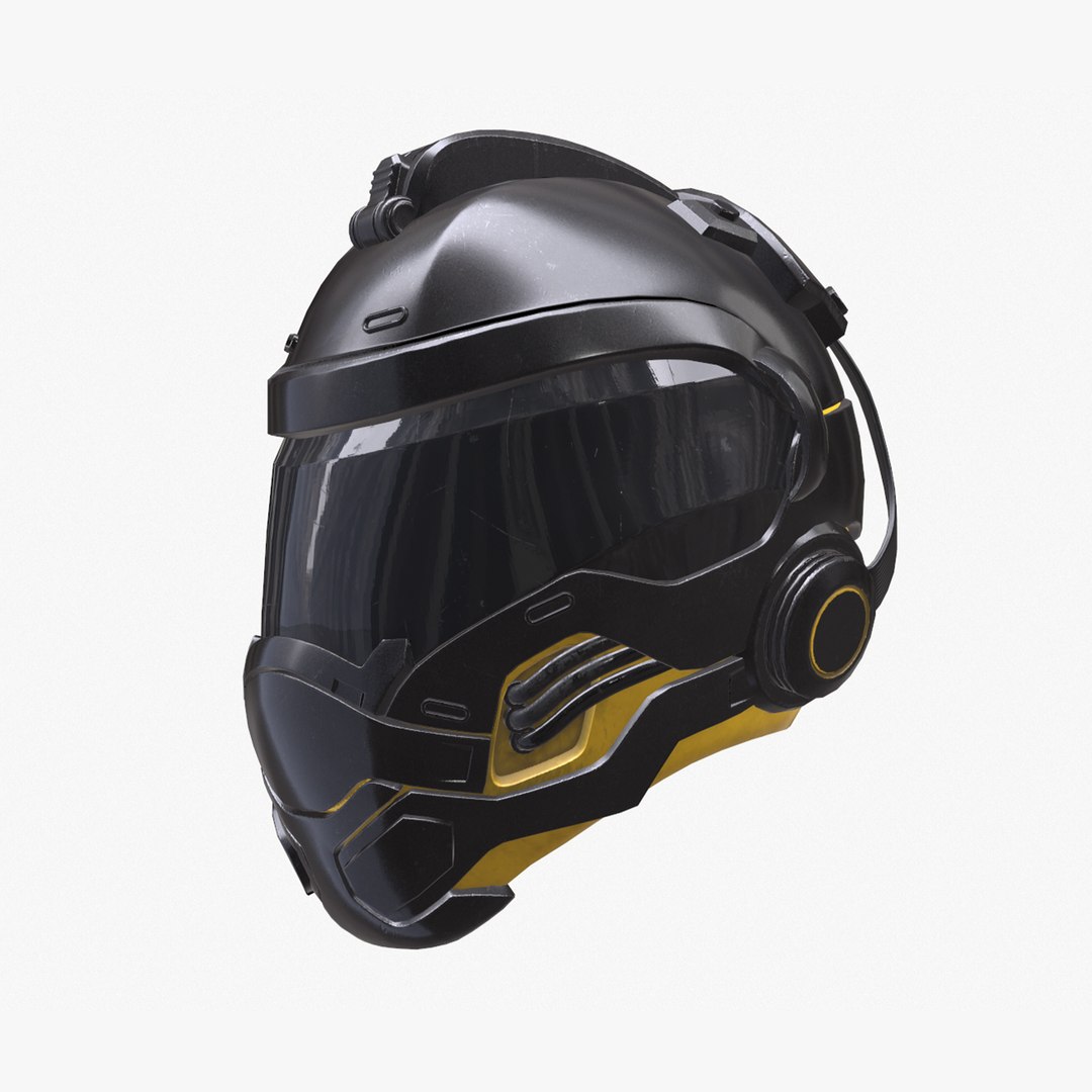 modèle 3D de Cyborg Sci-Fi Casque - TurboSquid 1327537