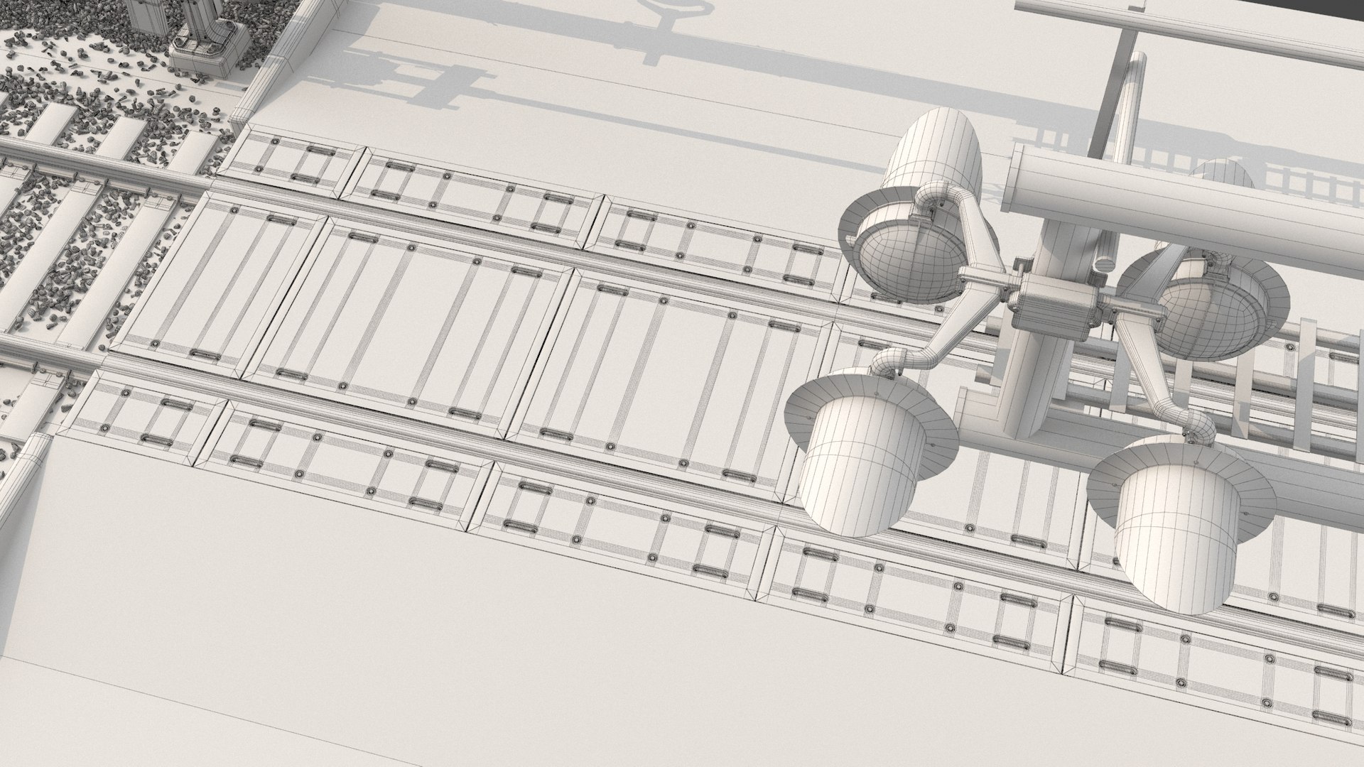 Railroad Crossing 3D Model - TurboSquid 1460153
