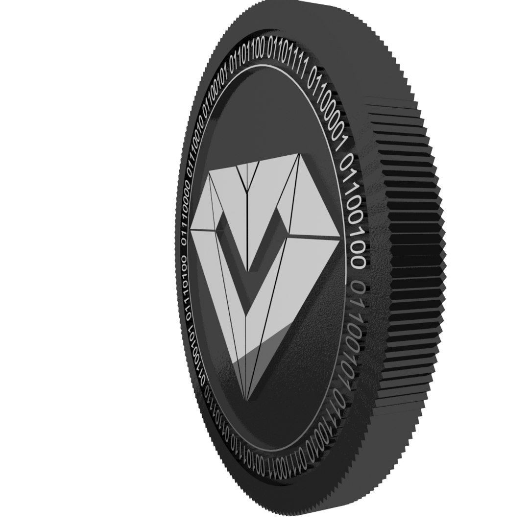 Veron Coin Black 3D Model - TurboSquid 1634080