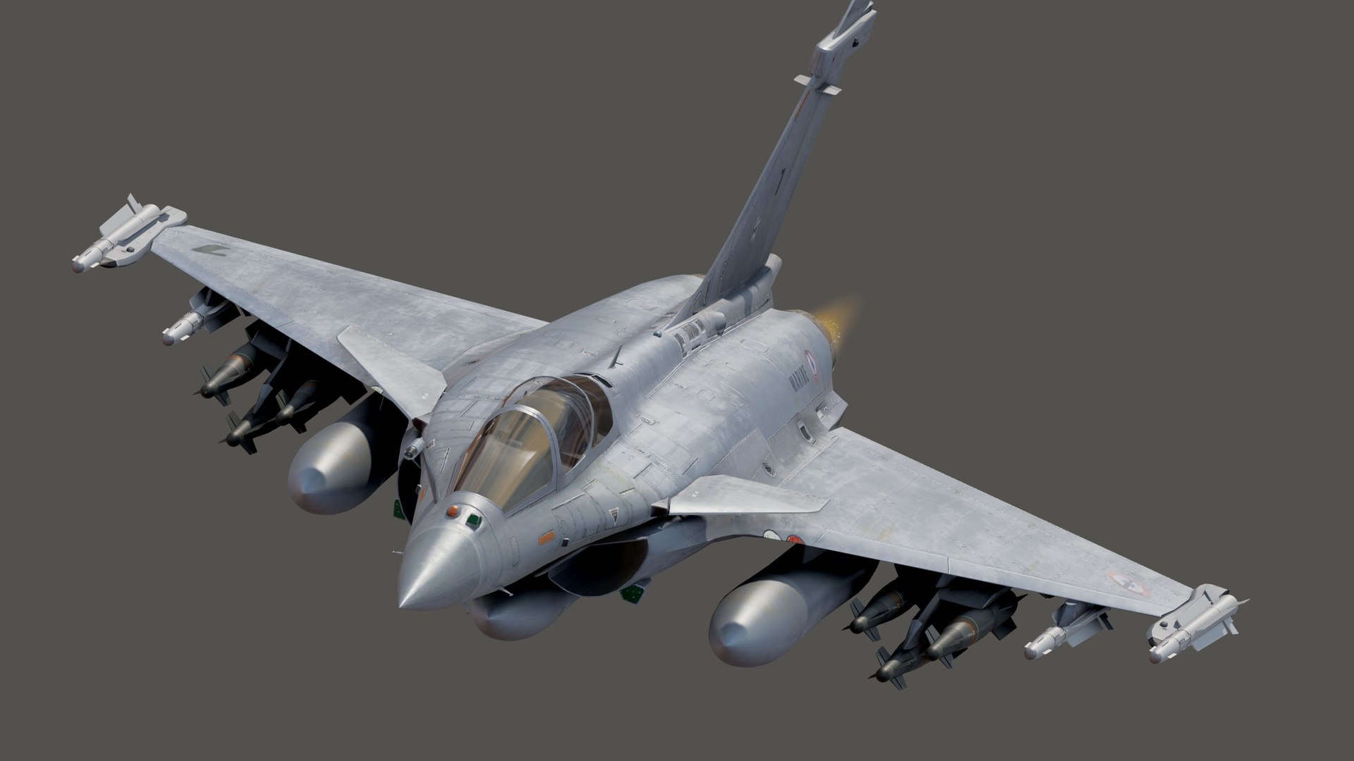 Dassault Rafale M - Fully Rigged 3D Model - TurboSquid 2074451