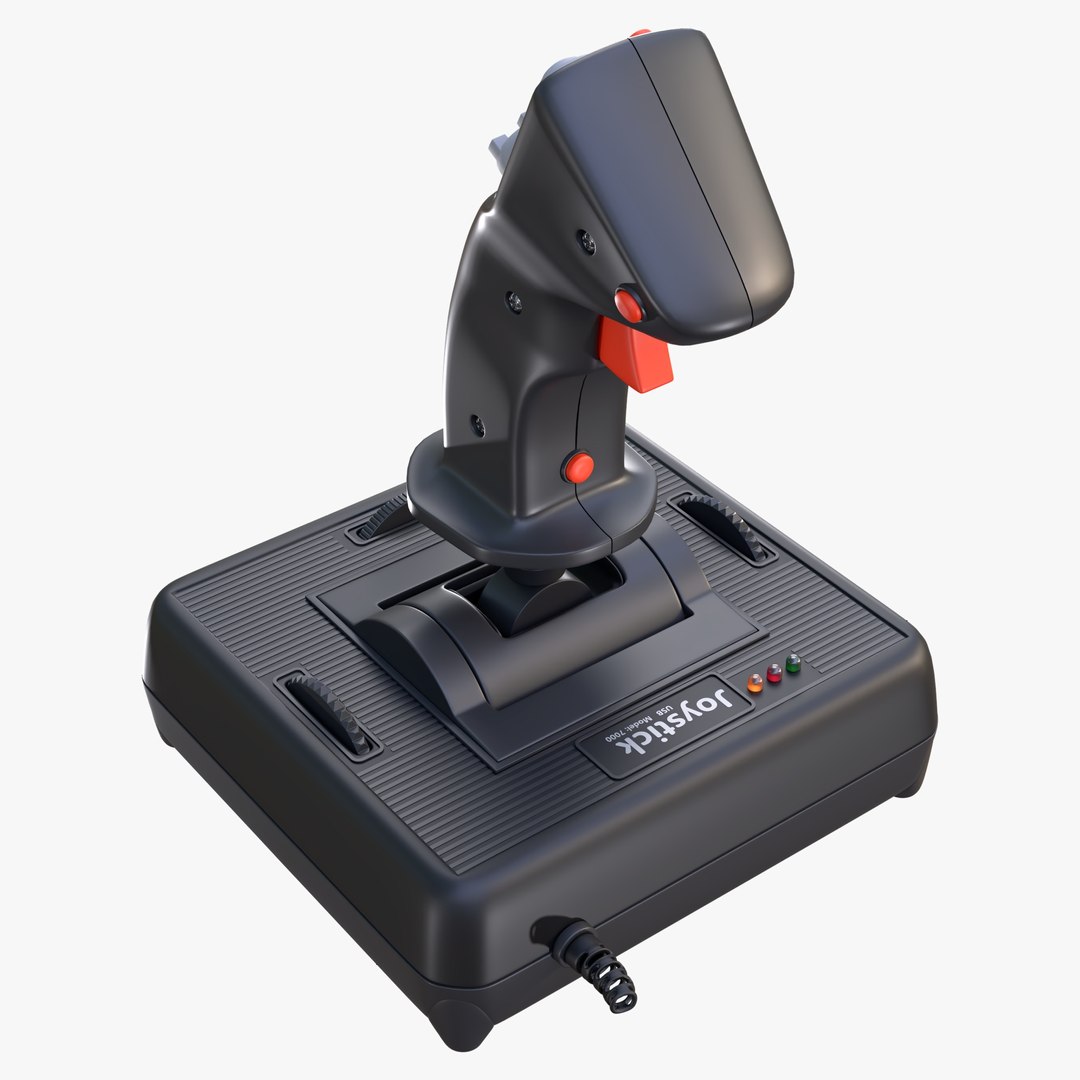 3D Classic Flight Simulator Joystick A - TurboSquid 2431179