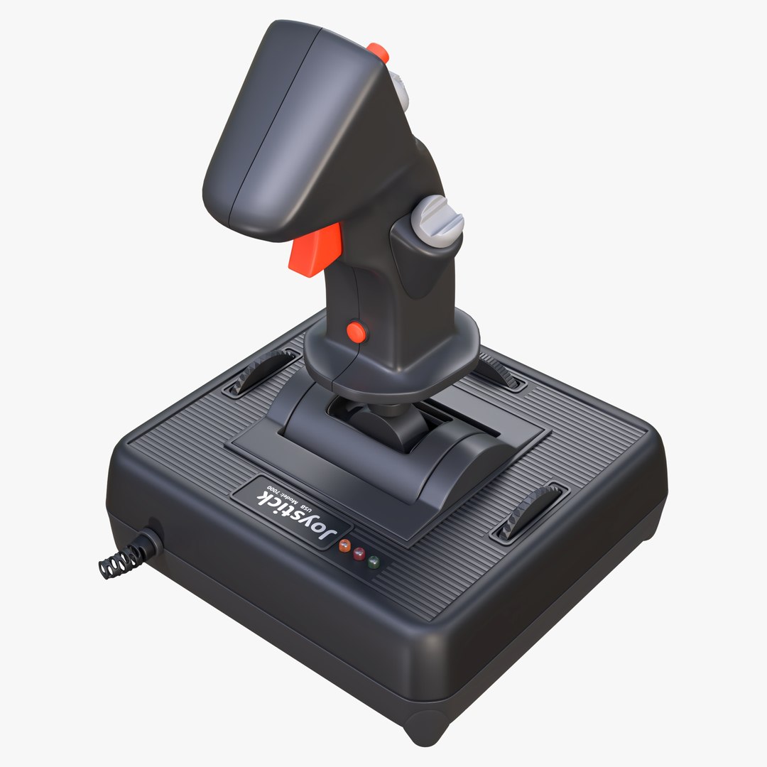 3D Classic Flight Simulator Joystick A - TurboSquid 2431179