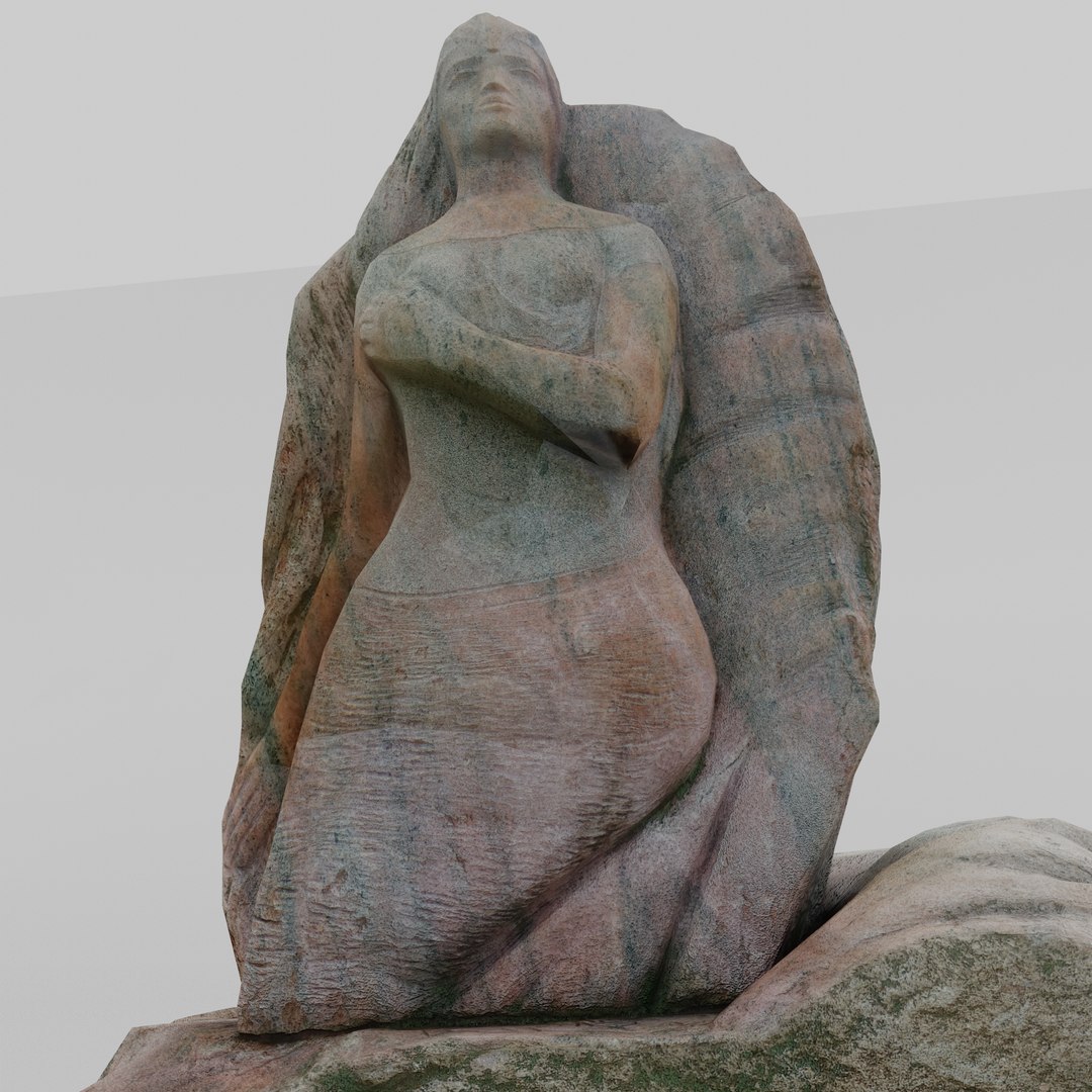 3D Stone Woman Statue Model - TurboSquid 1812765