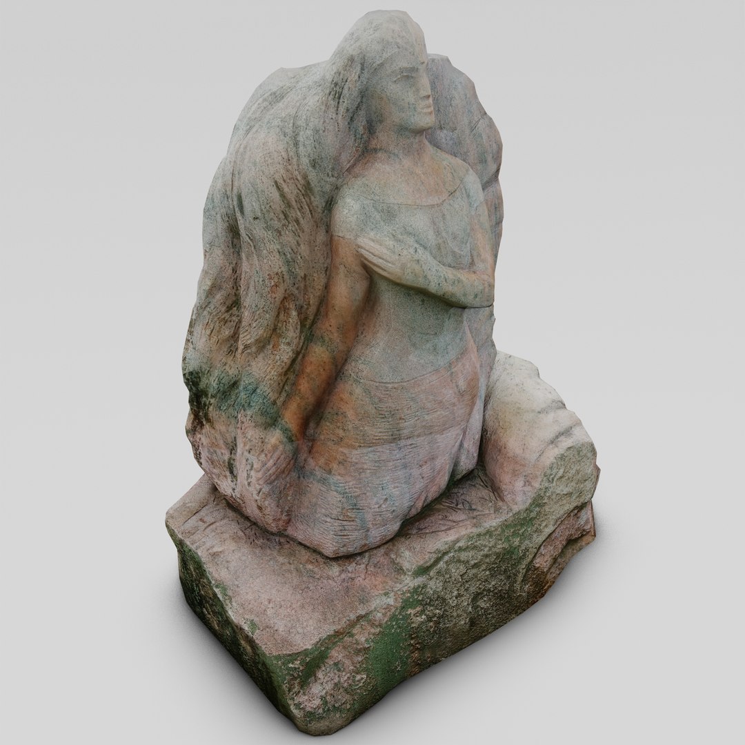 3D Stone Woman Statue Model - TurboSquid 1812765