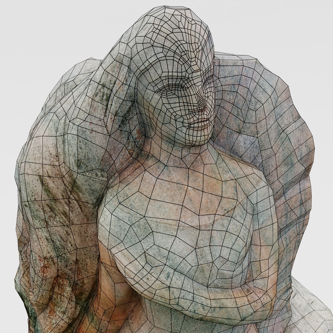 3D Stone Woman Statue Model - TurboSquid 1812765
