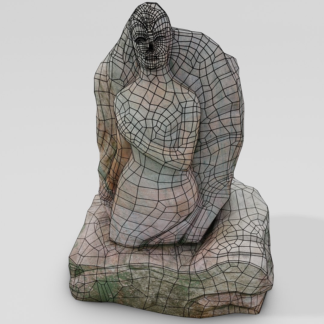3D Stone Woman Statue Model - TurboSquid 1812765