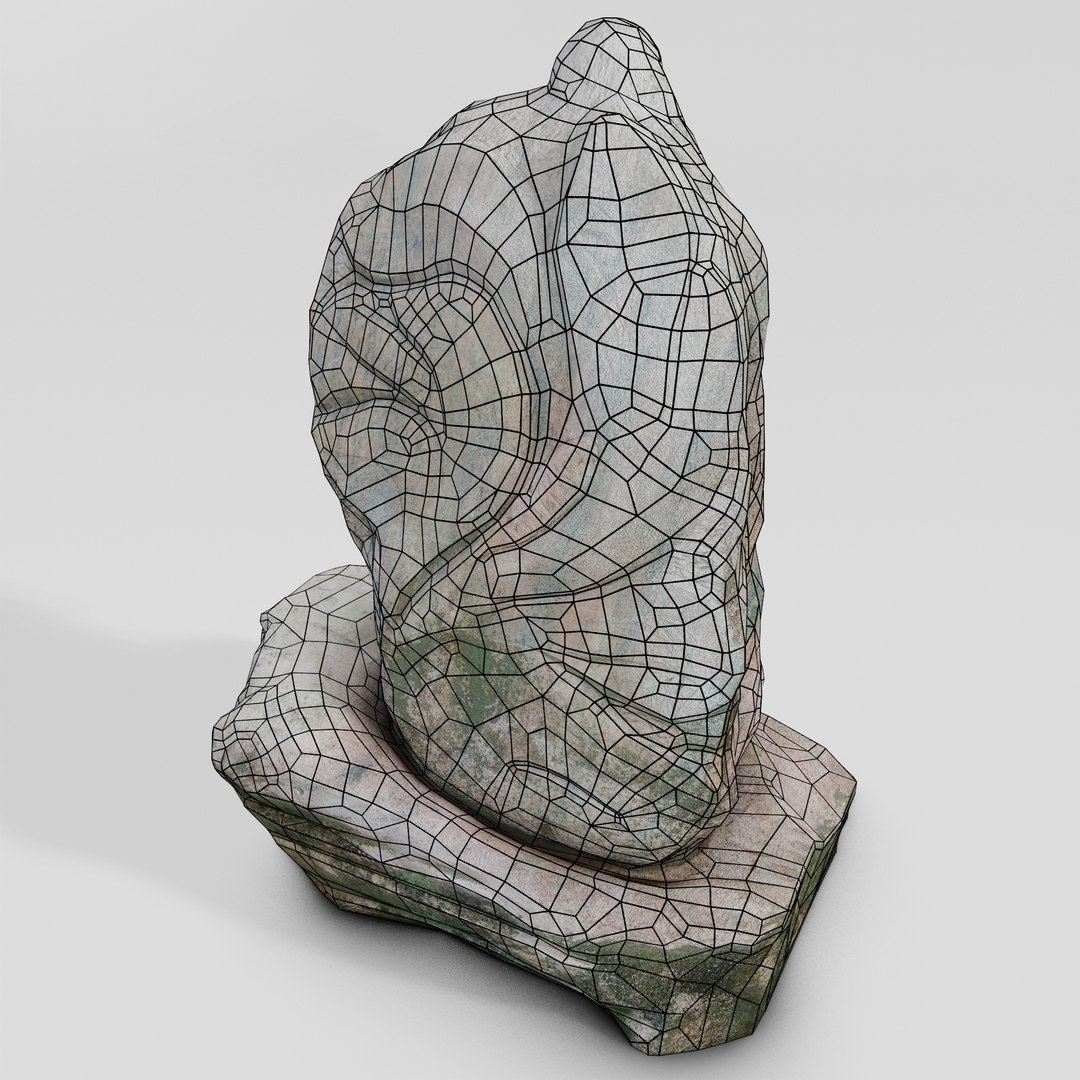 3D Stone Woman Statue Model - TurboSquid 1812765