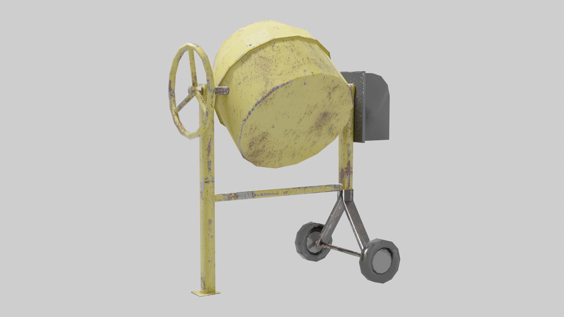 3D Cement mixer model - TurboSquid 2030673