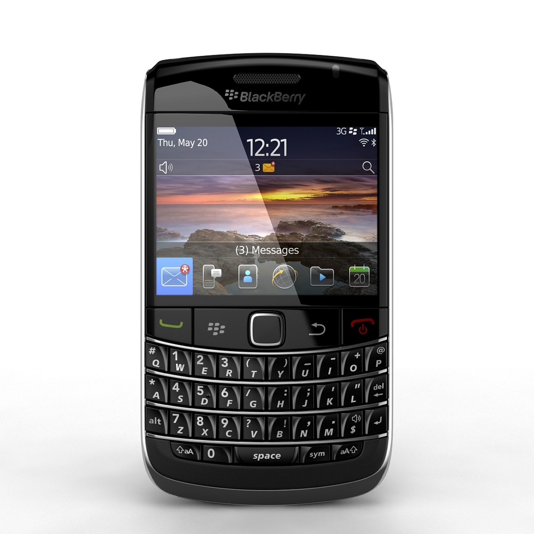 Blackberry Bold 9780 3d Model
