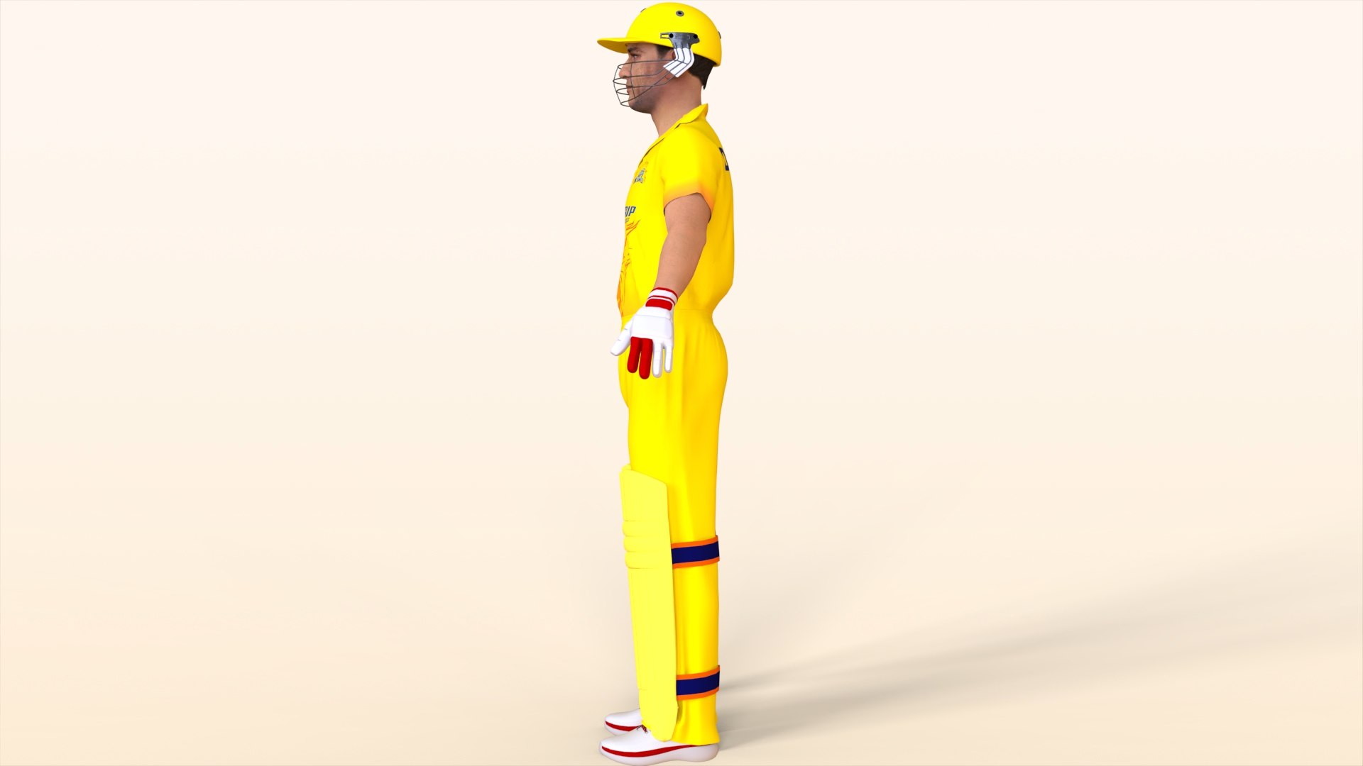 3D Cricket Batsman Dhoni Model - TurboSquid 2240768