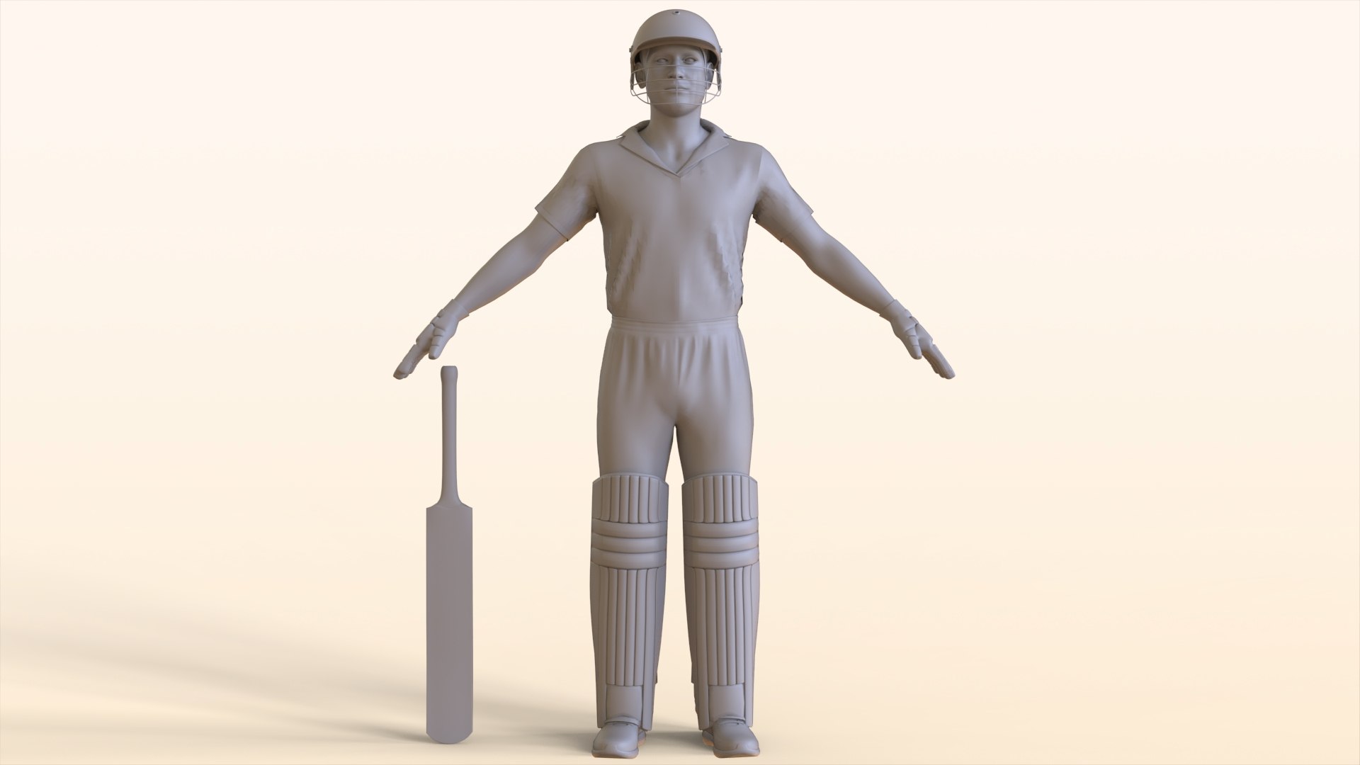 3D Cricket Batsman Dhoni Model - TurboSquid 2240768
