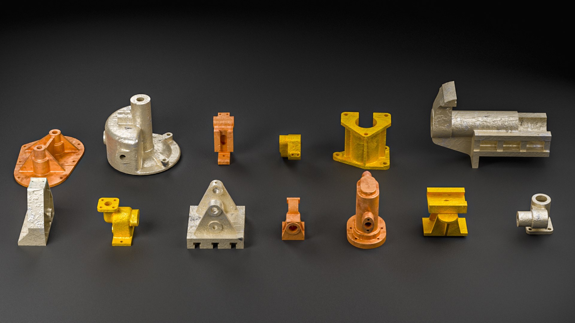 Building Blocks Kit Casted Parts Hard Surface Special V11 3D Model ...