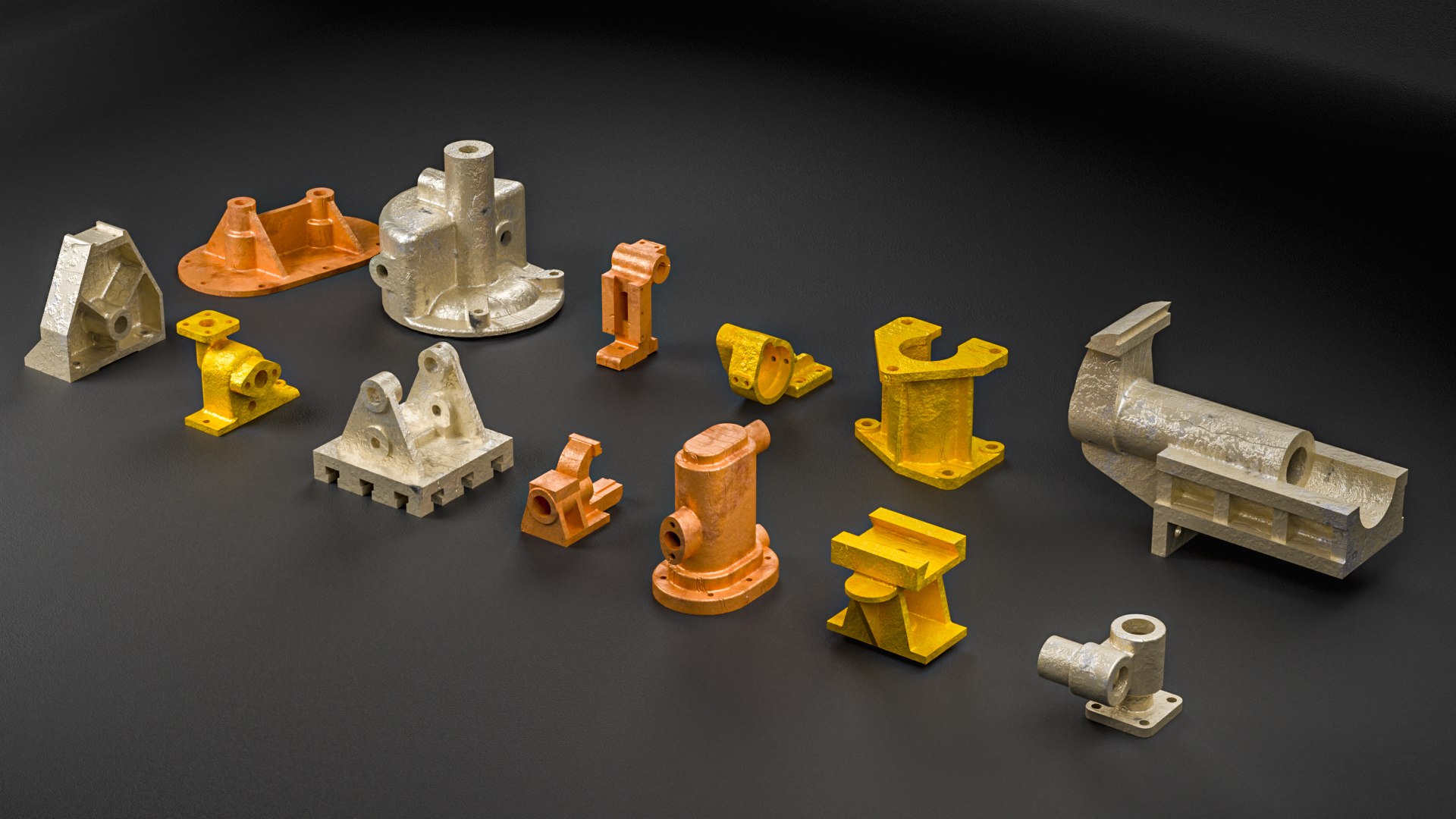 Building Blocks Kit Casted Parts Hard Surface Special V11 3D Model ...