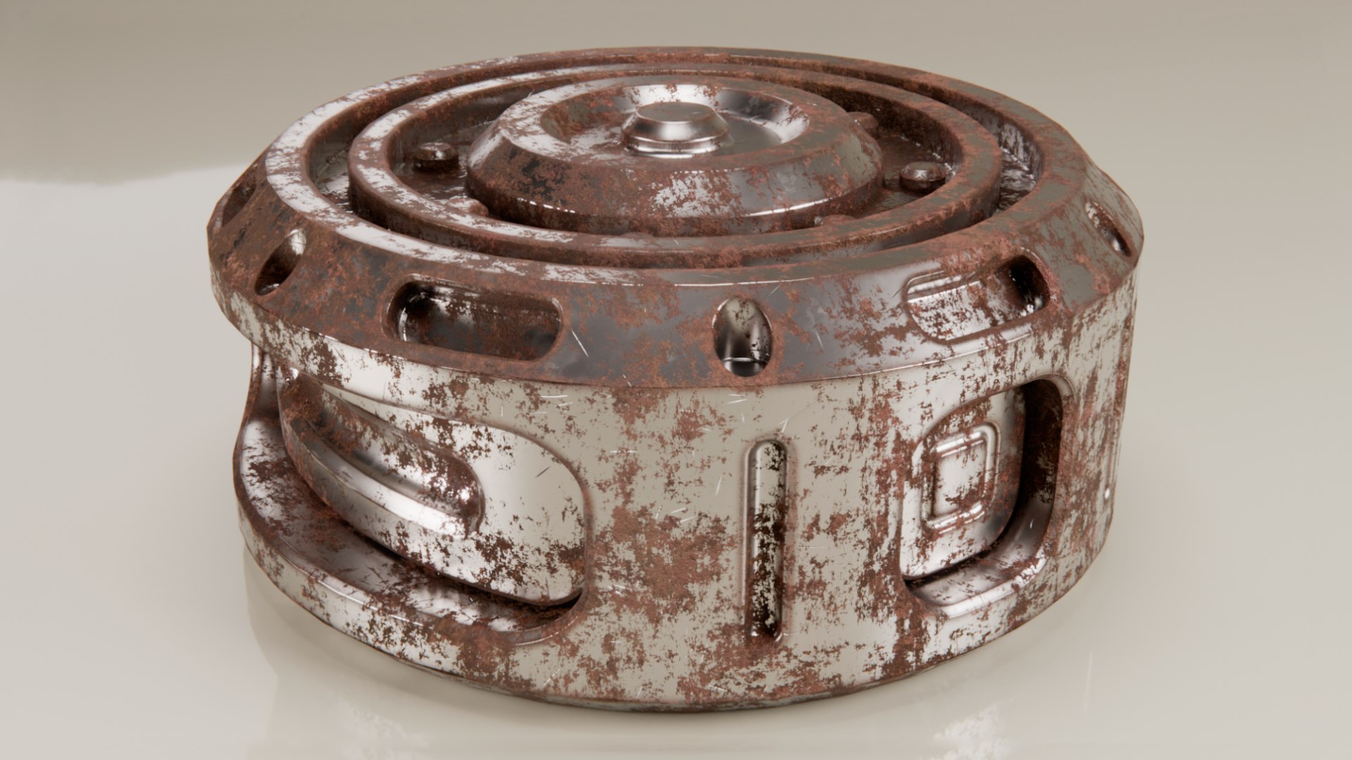 3D Rusty Mechanical Prop 3 Model - TurboSquid 2176186