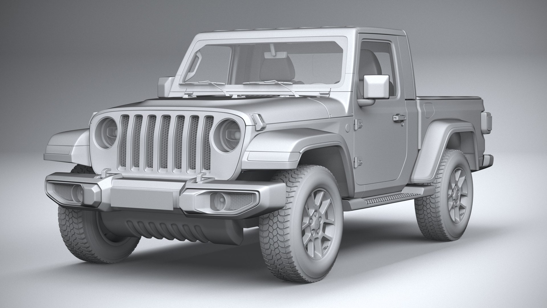 Jeep Gladiator SingleCab 2021 model - TurboSquid 1812089