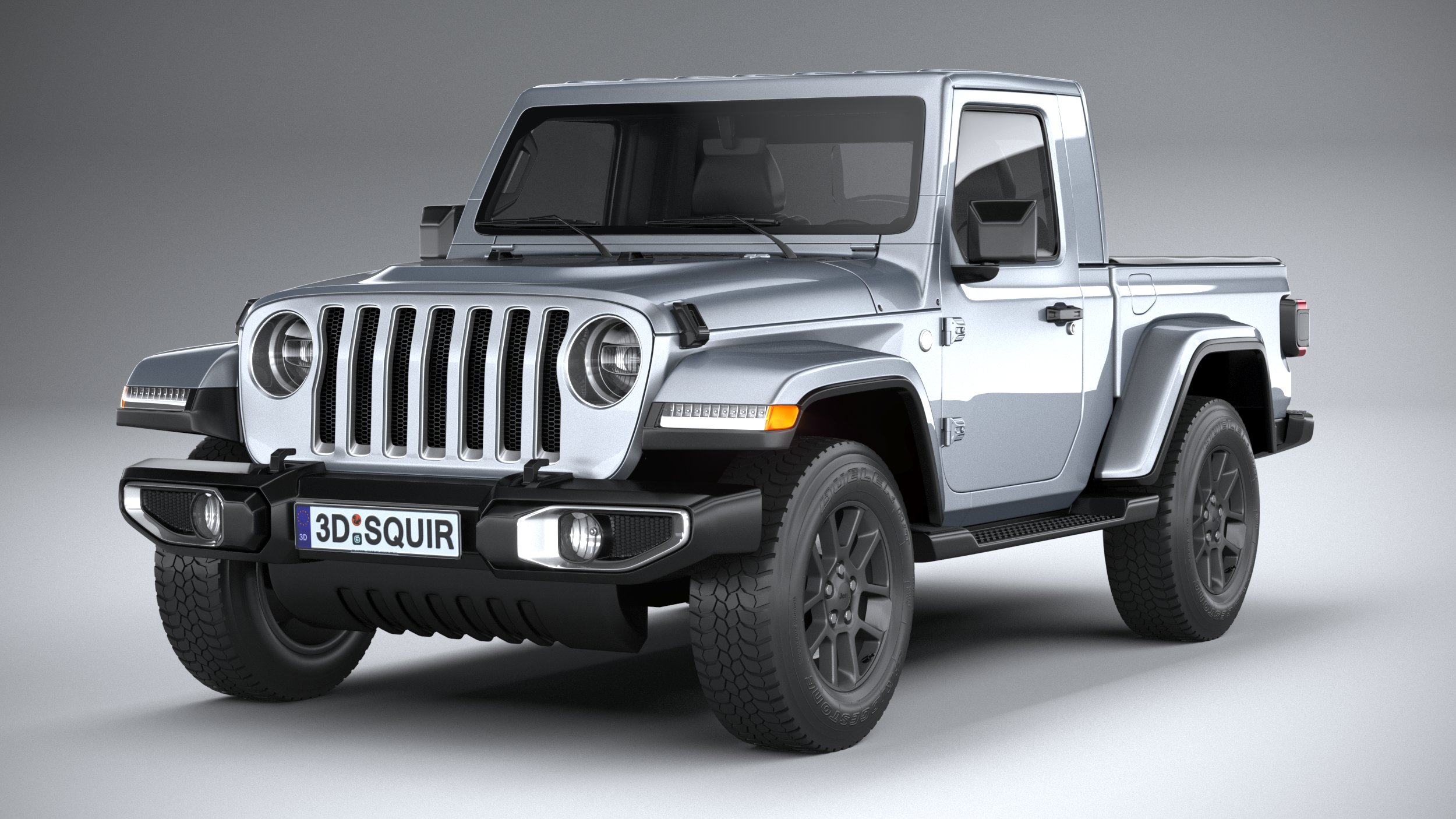 Jeep Gladiator SingleCab 2021 model - TurboSquid 1812089