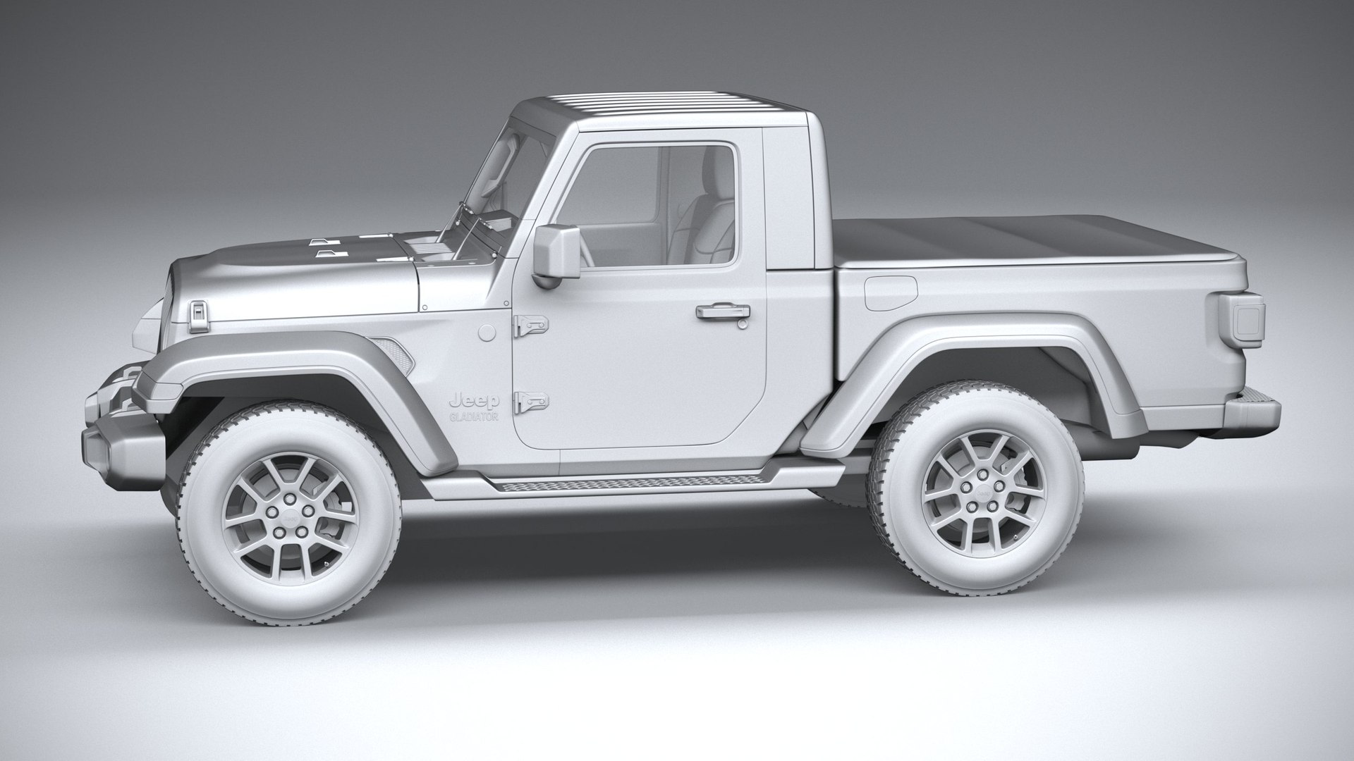 Jeep Gladiator SingleCab 2021 model - TurboSquid 1812089