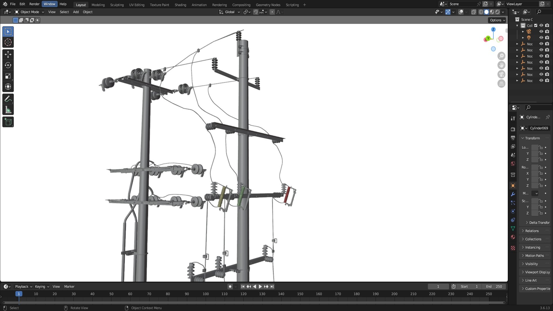 3D Utility Pole With Transformer Model - TurboSquid 2420523