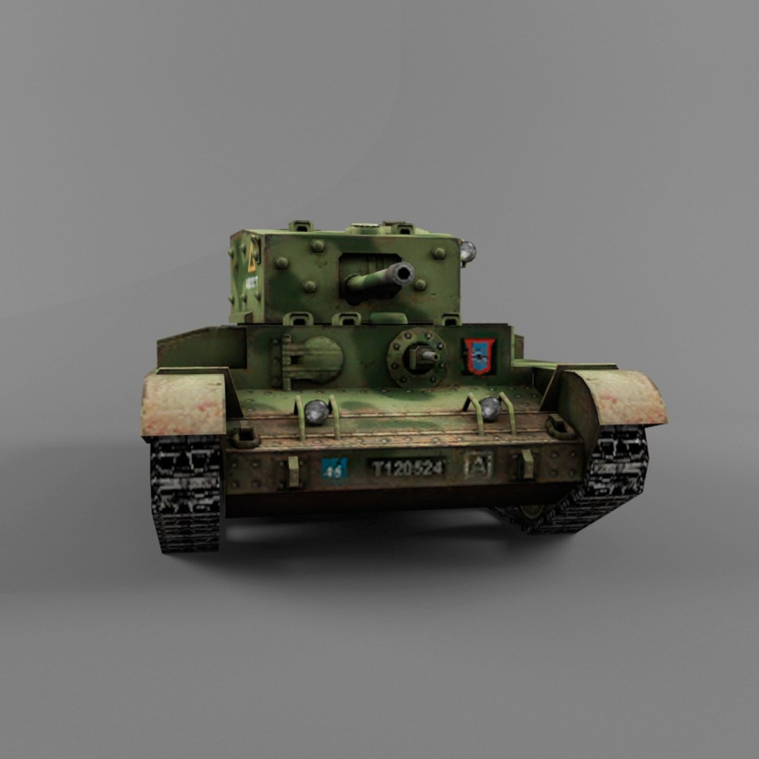 3d model of cromwell medium tank