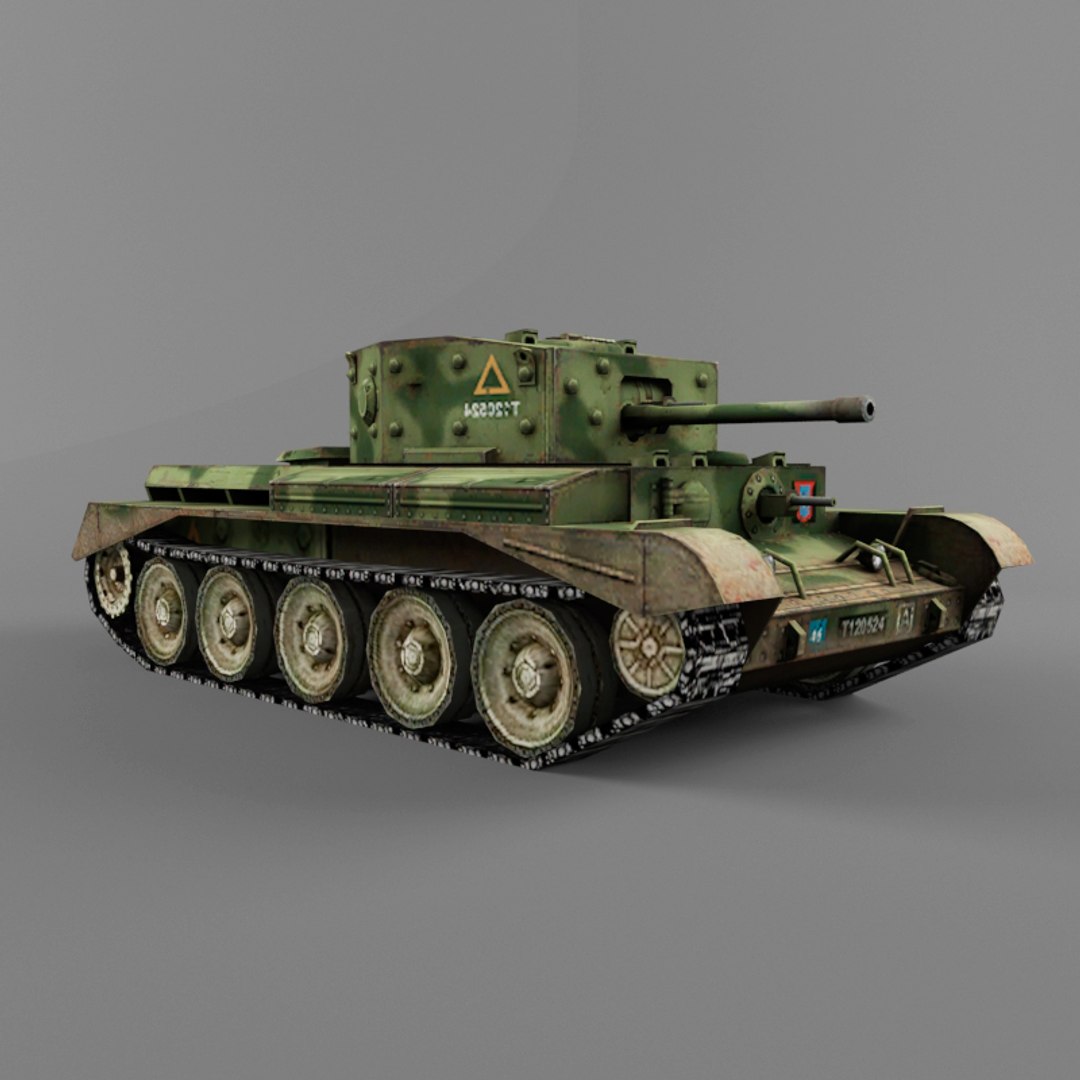 3d model of cromwell medium tank