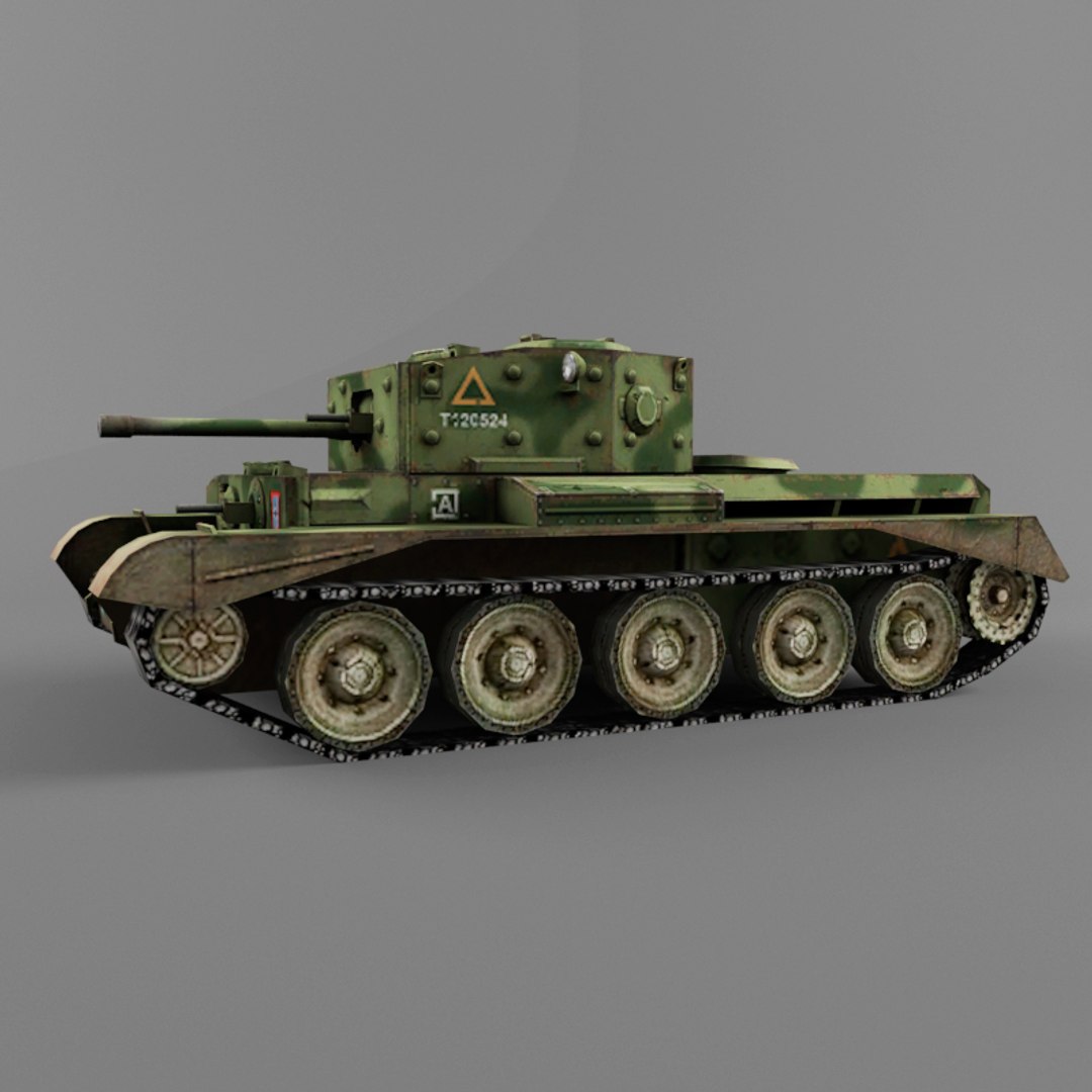 3d model of cromwell medium tank