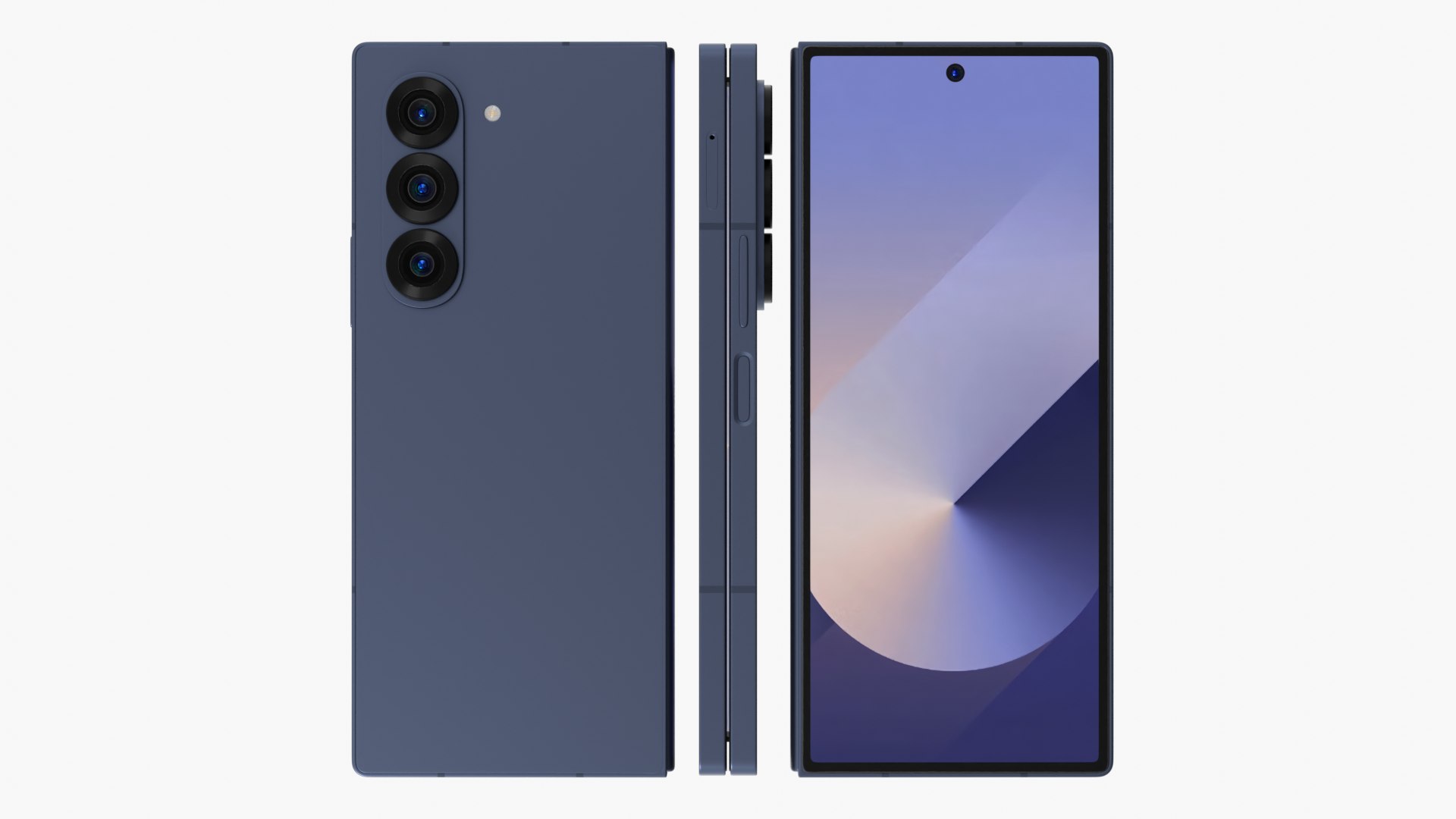 3D Samsung Galaxy Z Fold 6 Navy - TurboSquid 2256116