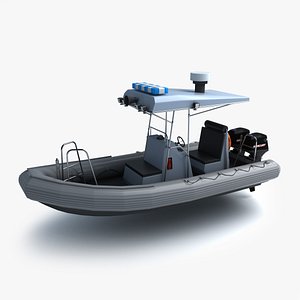 6 motorboats 3d max