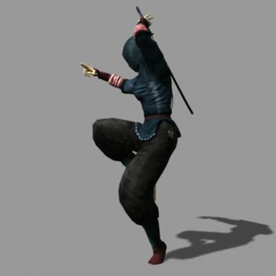 3d Female Asian Ninja Akiko