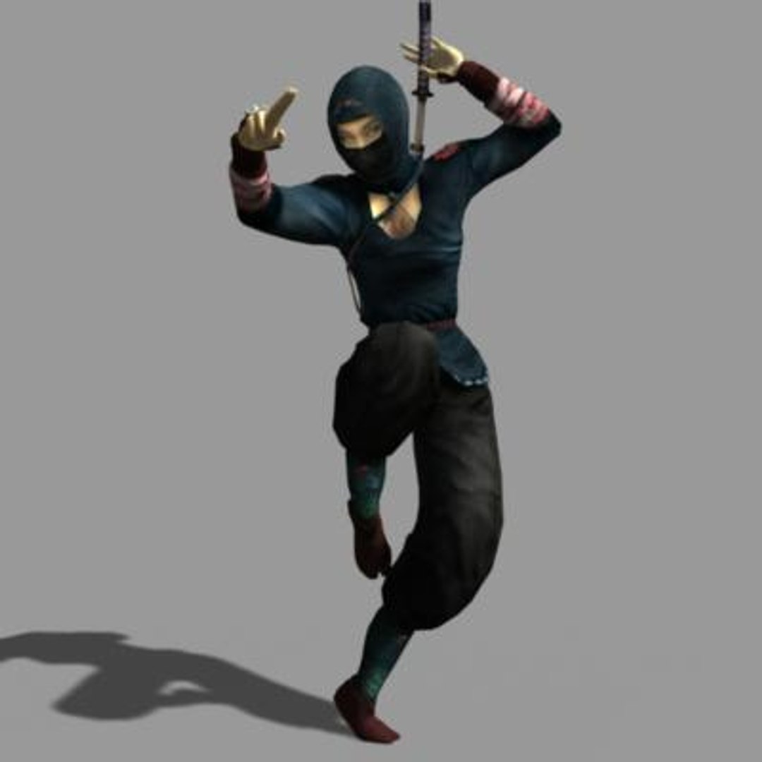 3d Female Asian Ninja Akiko