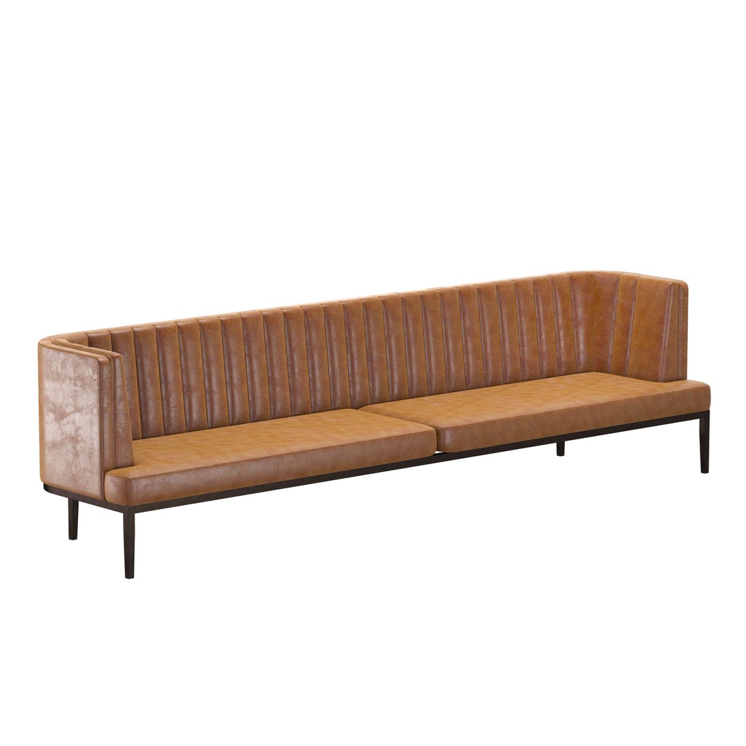 3D Lobby Sofa Leather - TurboSquid 2188407