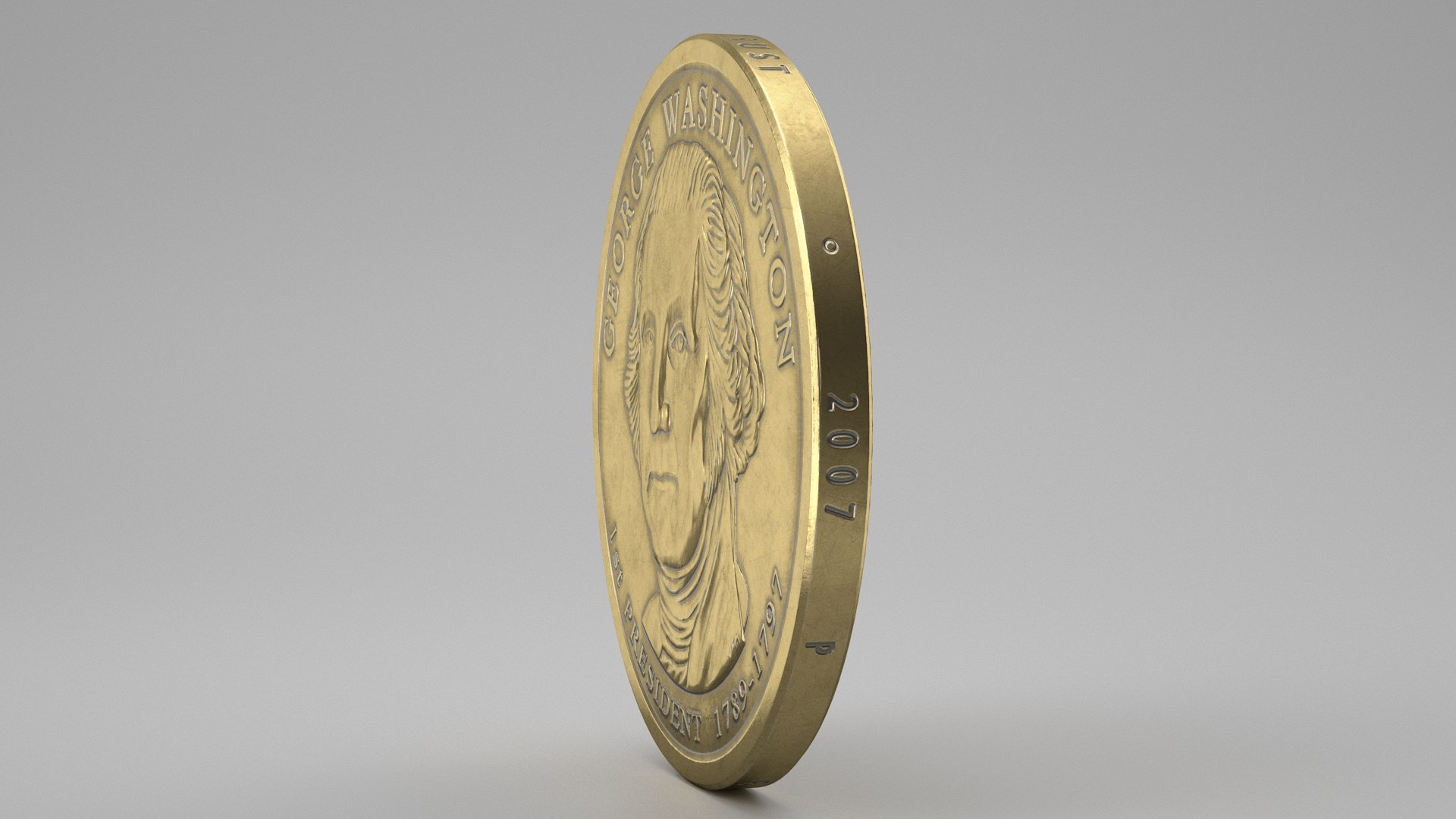 3D Dollar Coin Pbr Model - TurboSquid 1700177