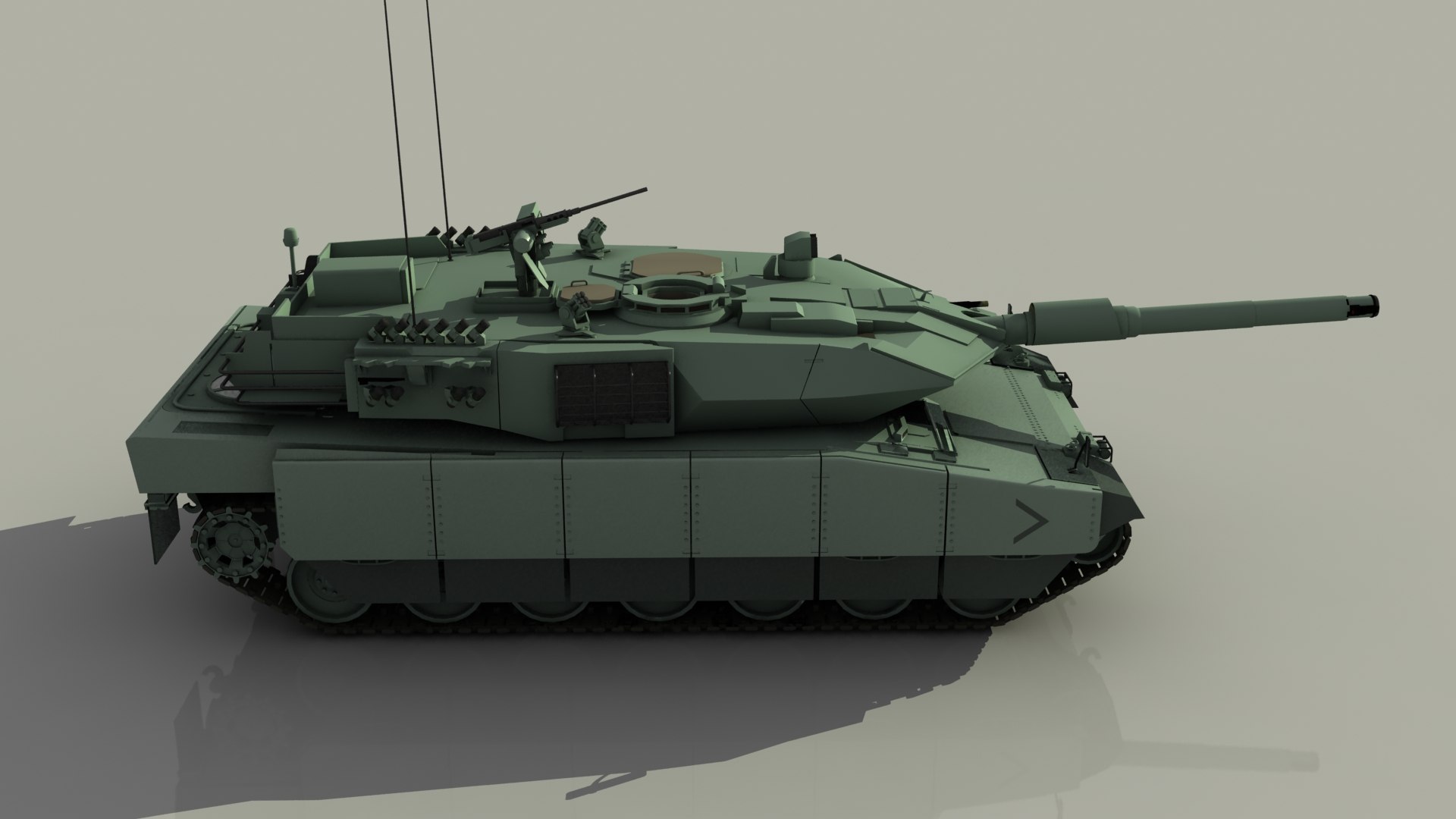 3d Turkish Main Battle Tank