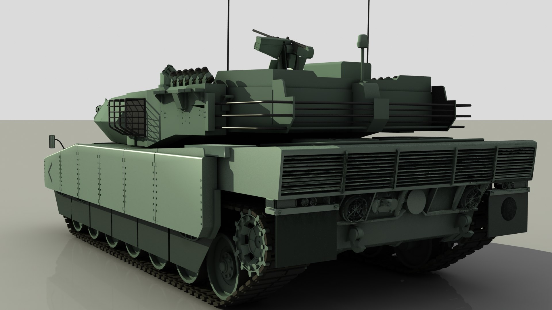 3d Turkish Main Battle Tank