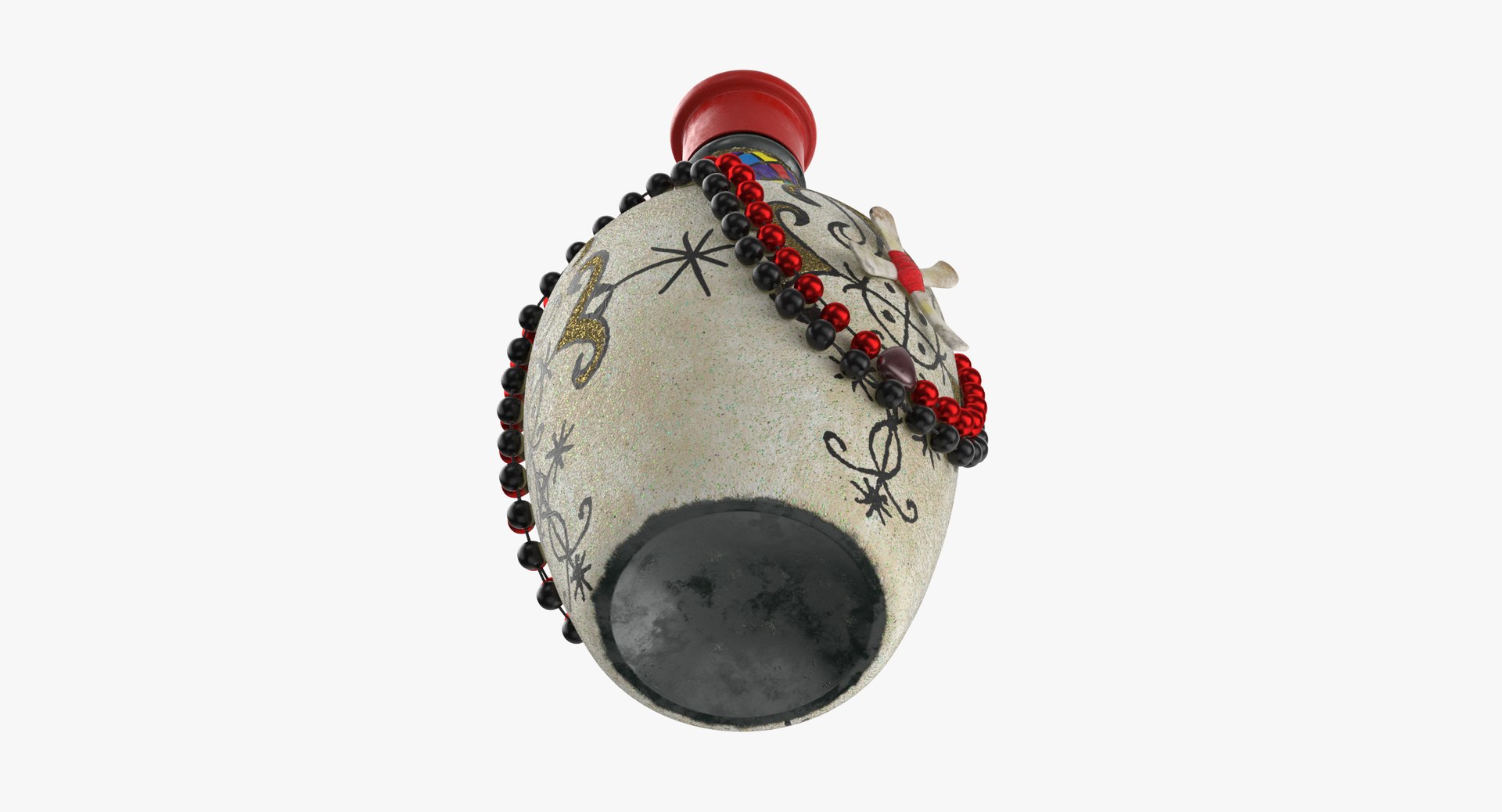 Voodoo Spirit Bottle 01 3d Model