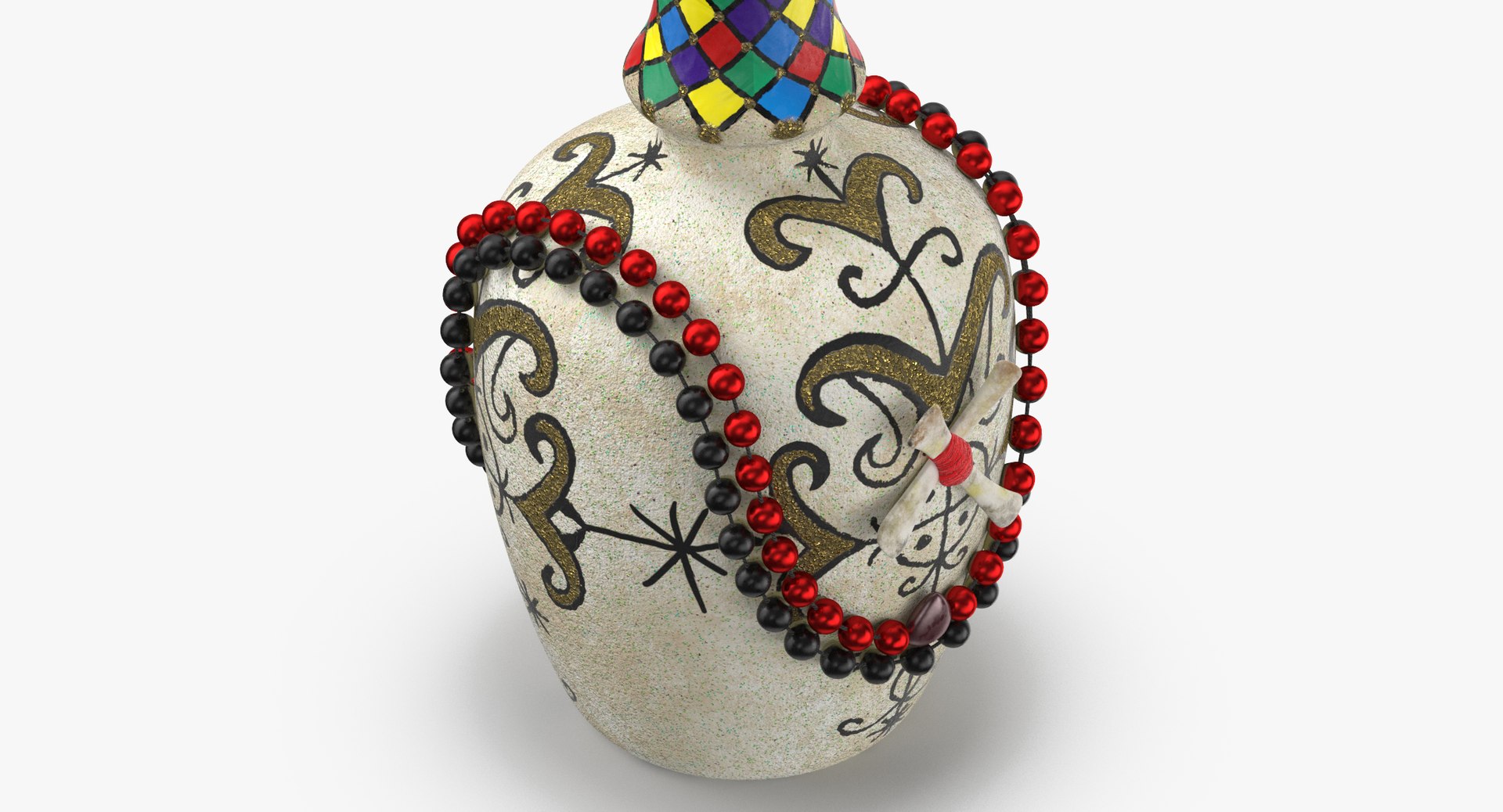 Voodoo Spirit Bottle 01 3d Model