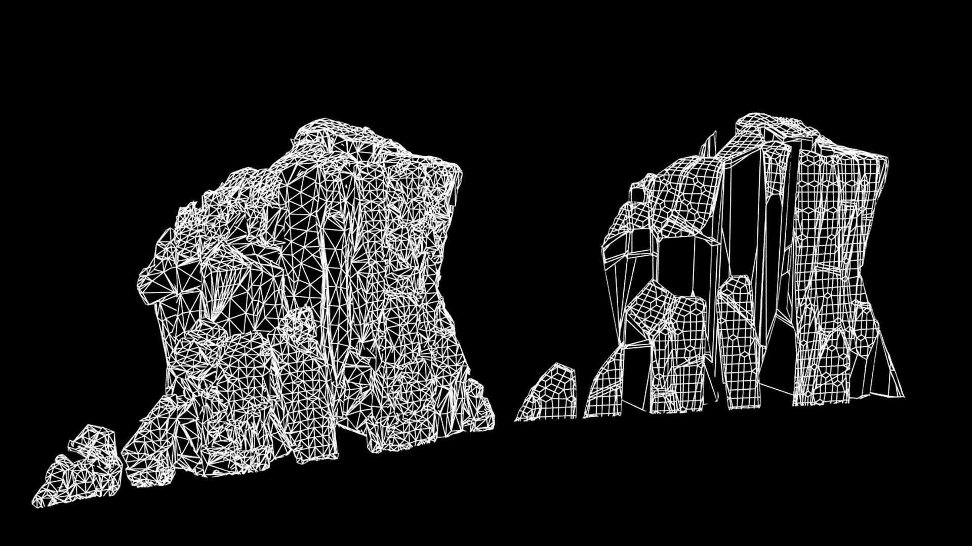 3D Cliff Rock Stones 01 - TurboSquid 2222738