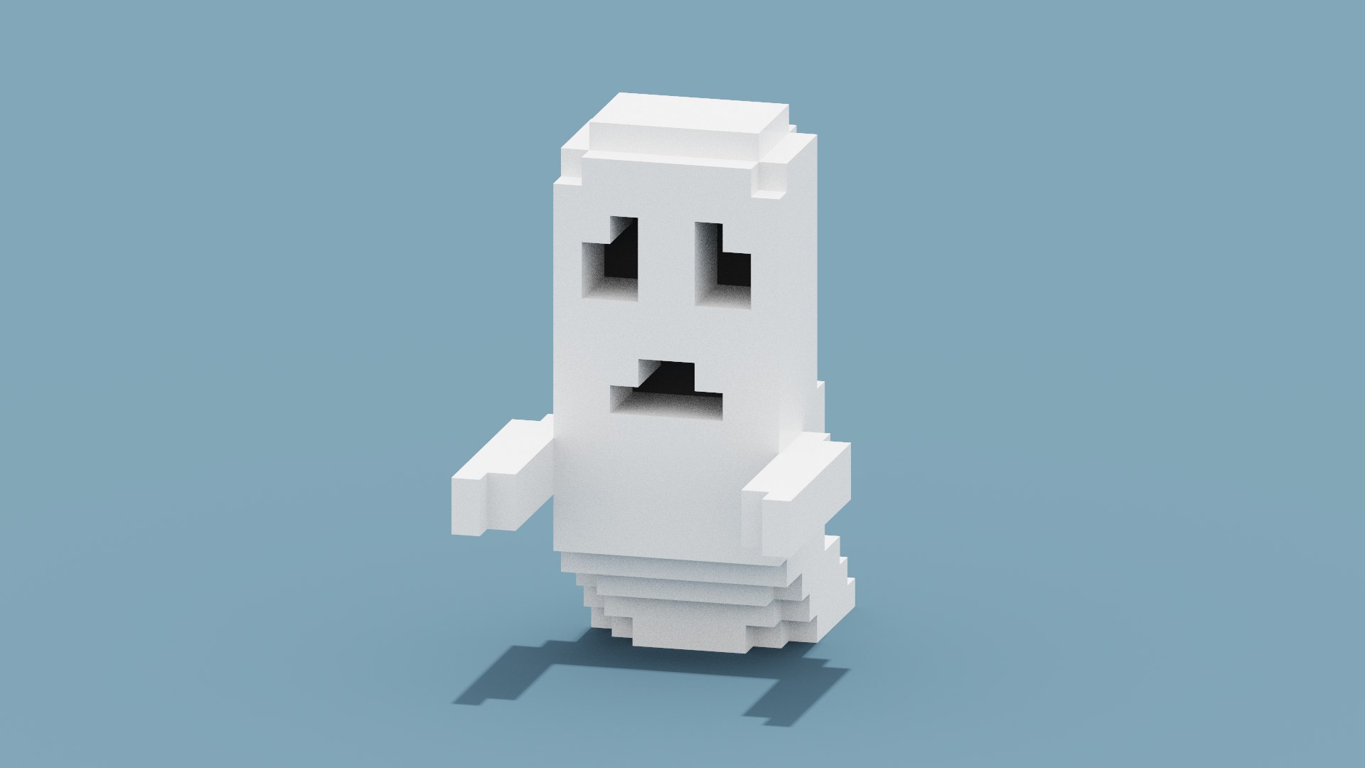 3D Model Voxel Ghost - TurboSquid 1927960