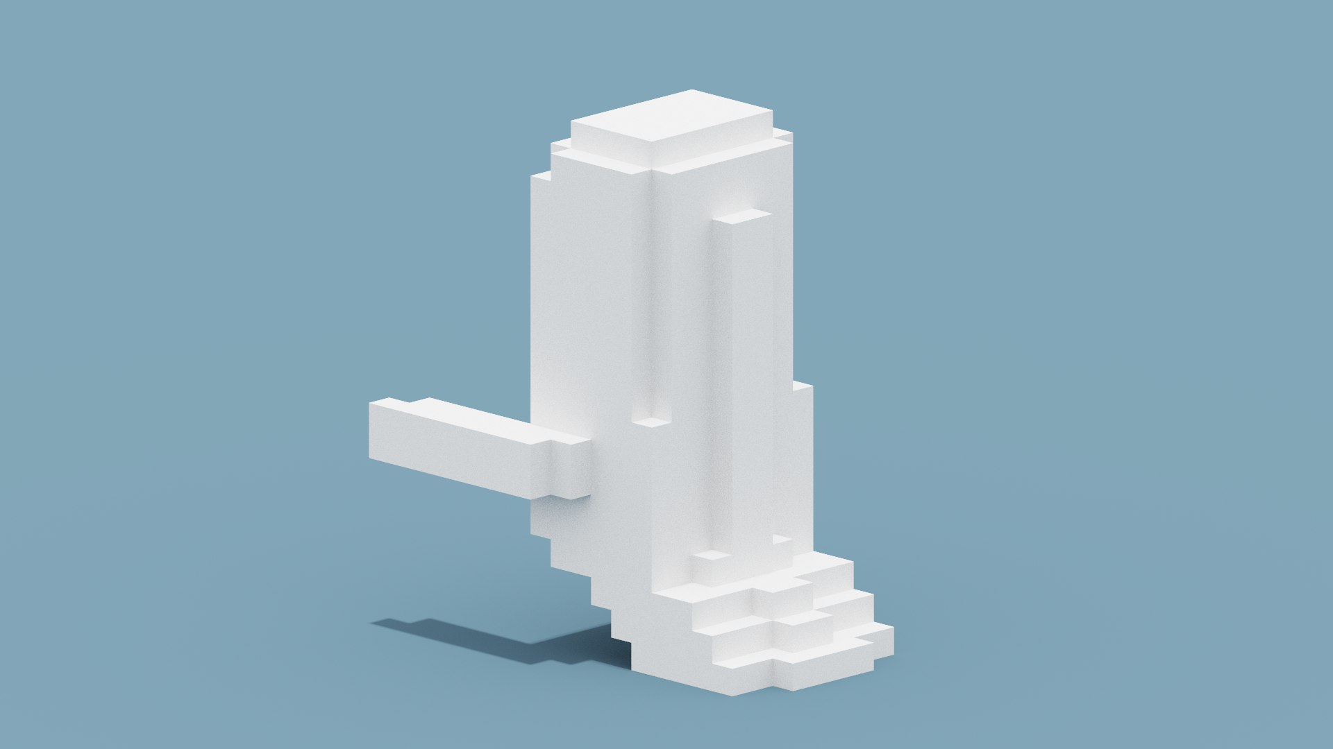 3D Model Voxel Ghost - TurboSquid 1927960