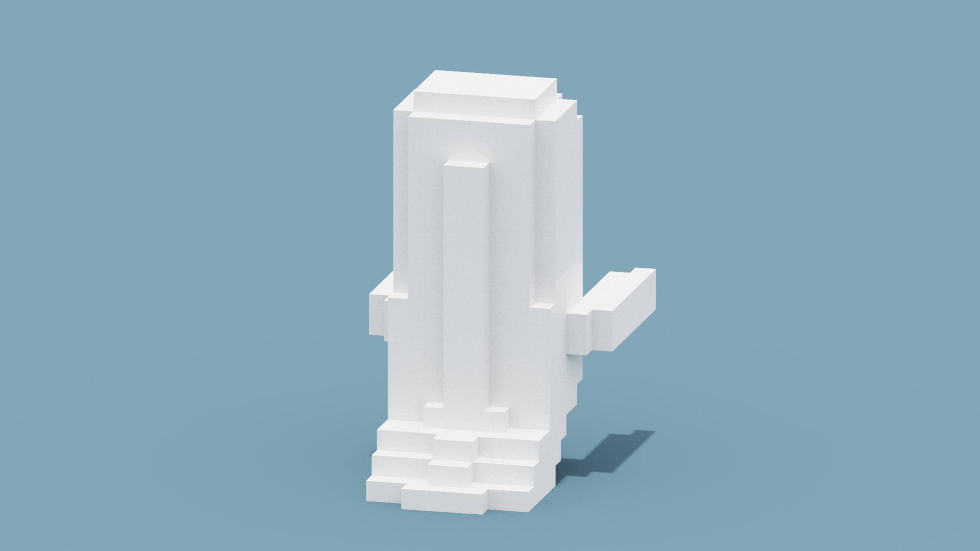 3D Model Voxel Ghost - TurboSquid 1927960