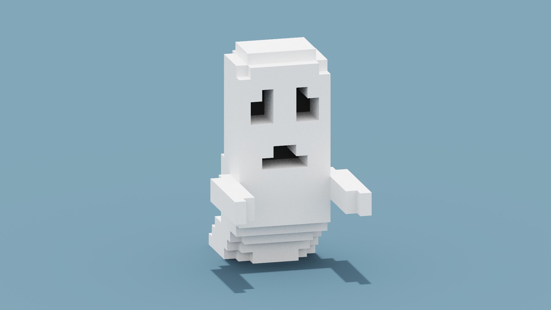 3D Model Voxel Ghost - TurboSquid 1927960