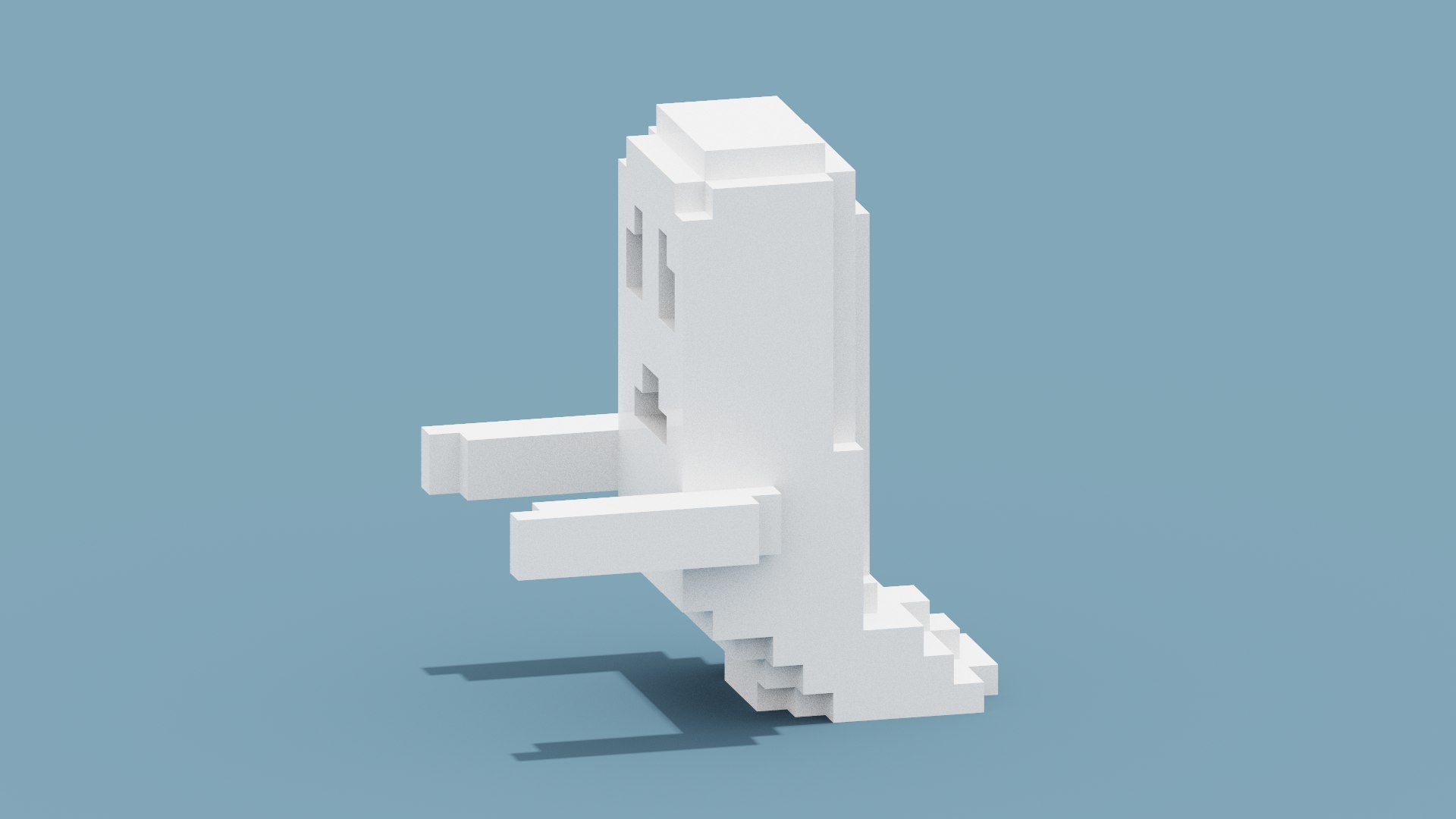 3D Model Voxel Ghost - TurboSquid 1927960