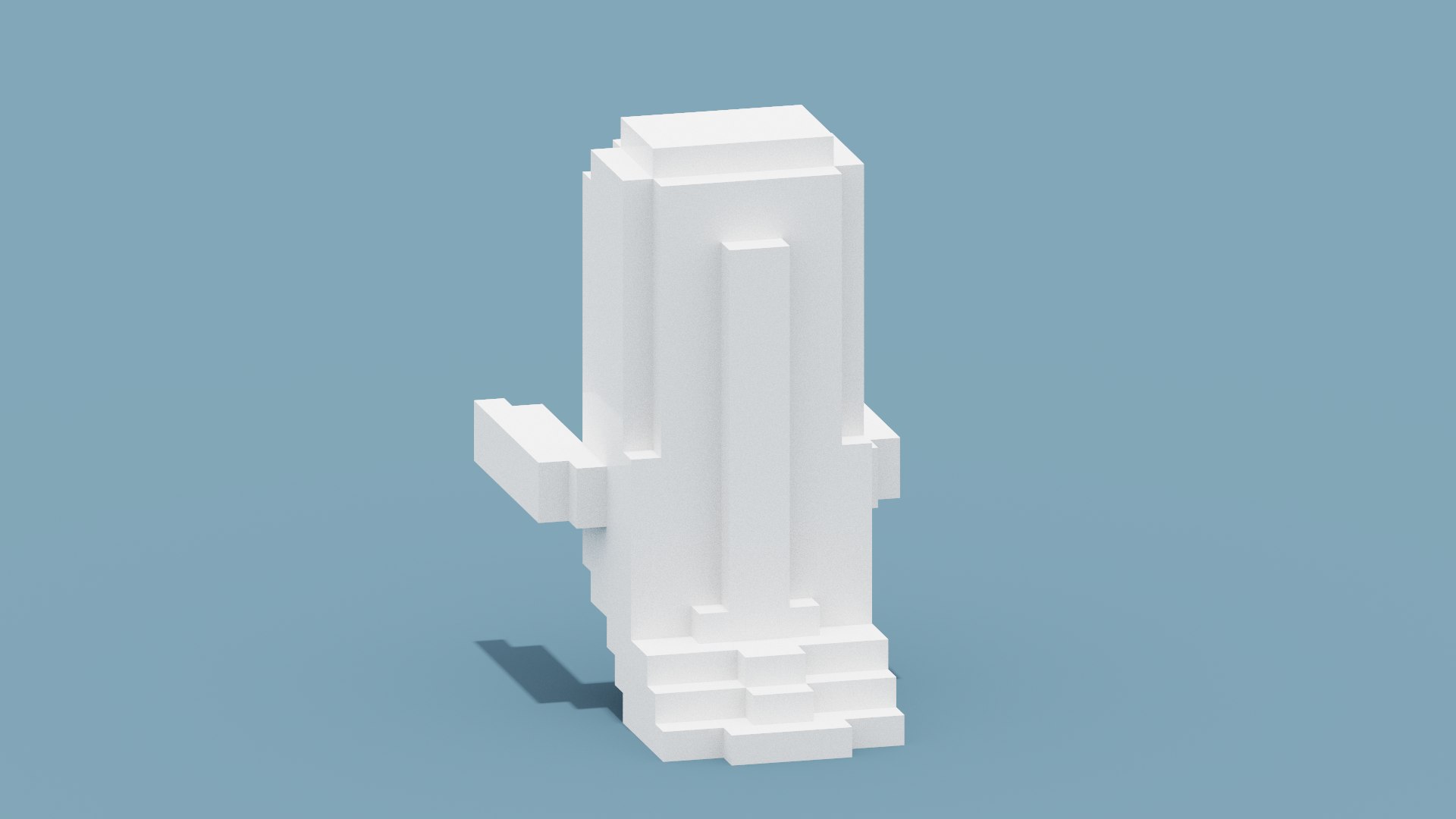 3D Model Voxel Ghost - TurboSquid 1927960
