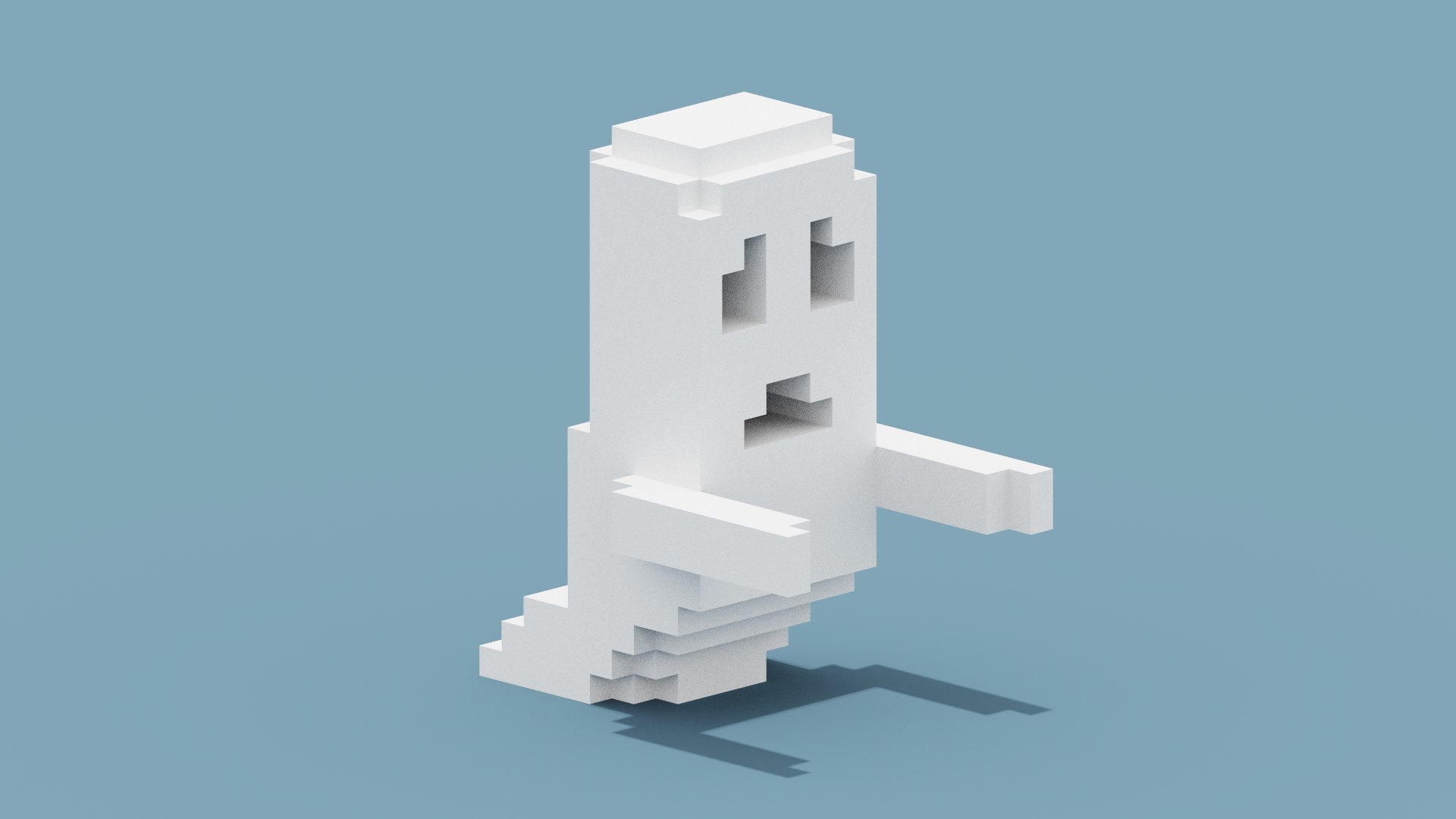 3D Model Voxel Ghost - TurboSquid 1927960