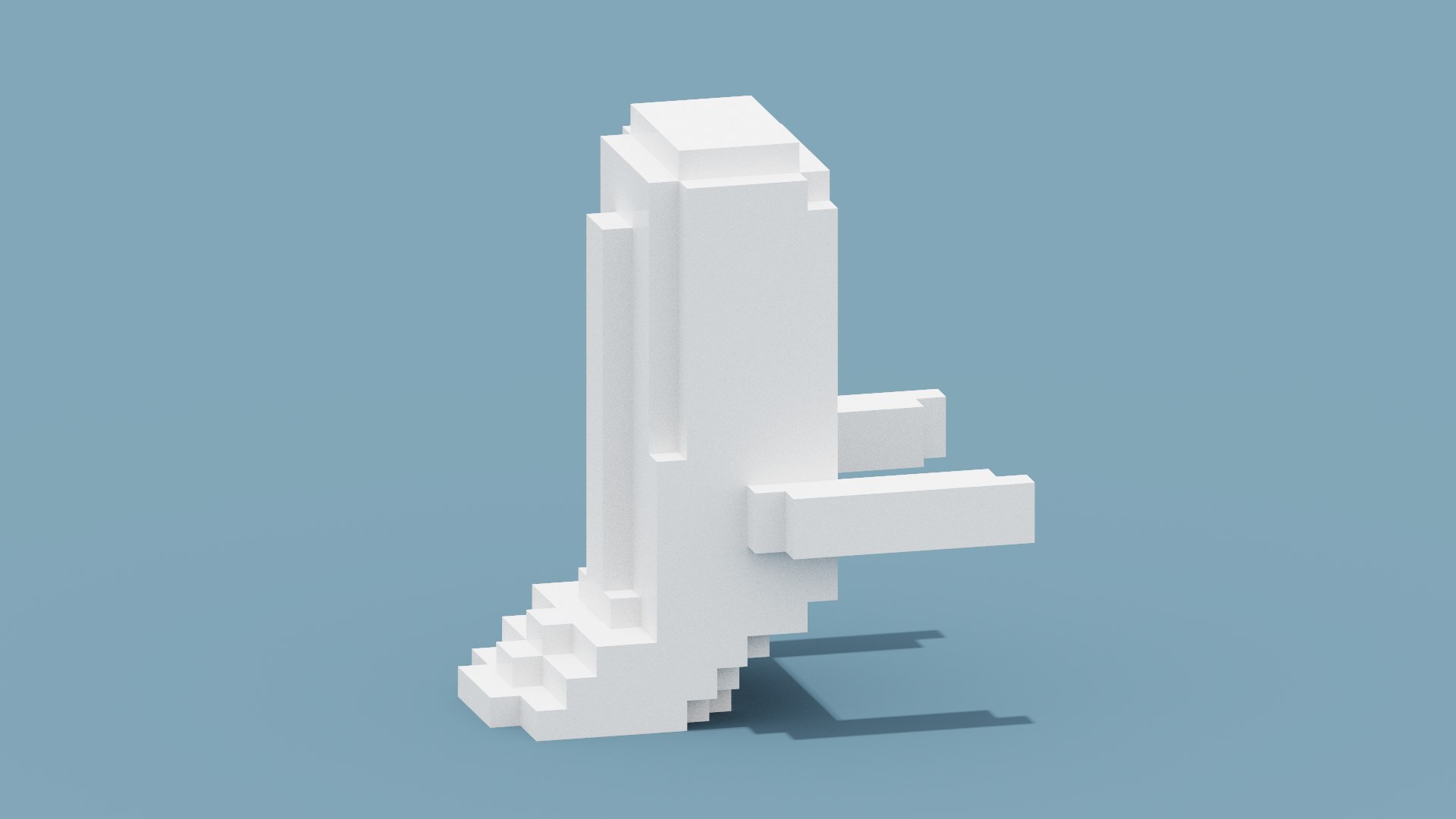 3D Model Voxel Ghost - TurboSquid 1927960