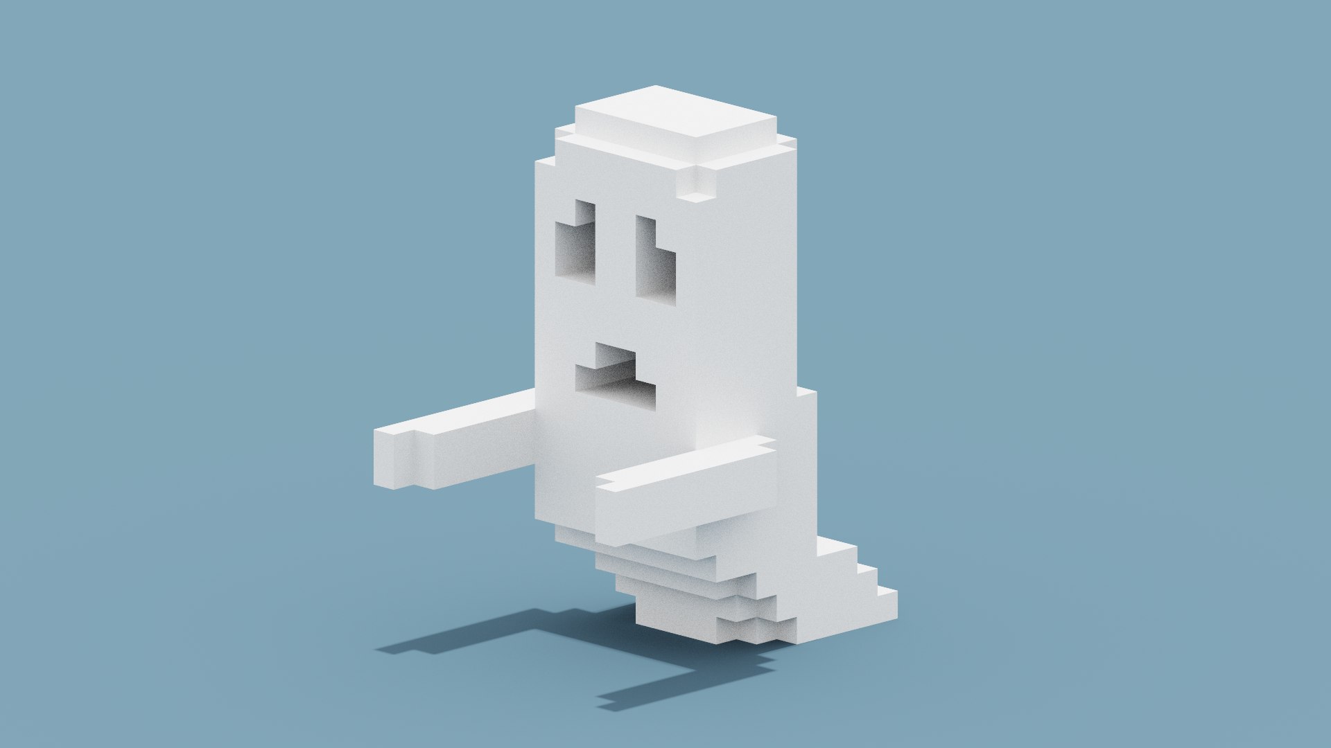 3D Model Voxel Ghost - TurboSquid 1927960